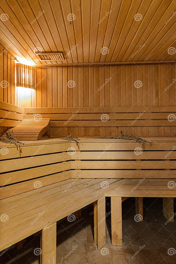 Fragment of the Interior of the Bath with Two Shelves Stock Image ...