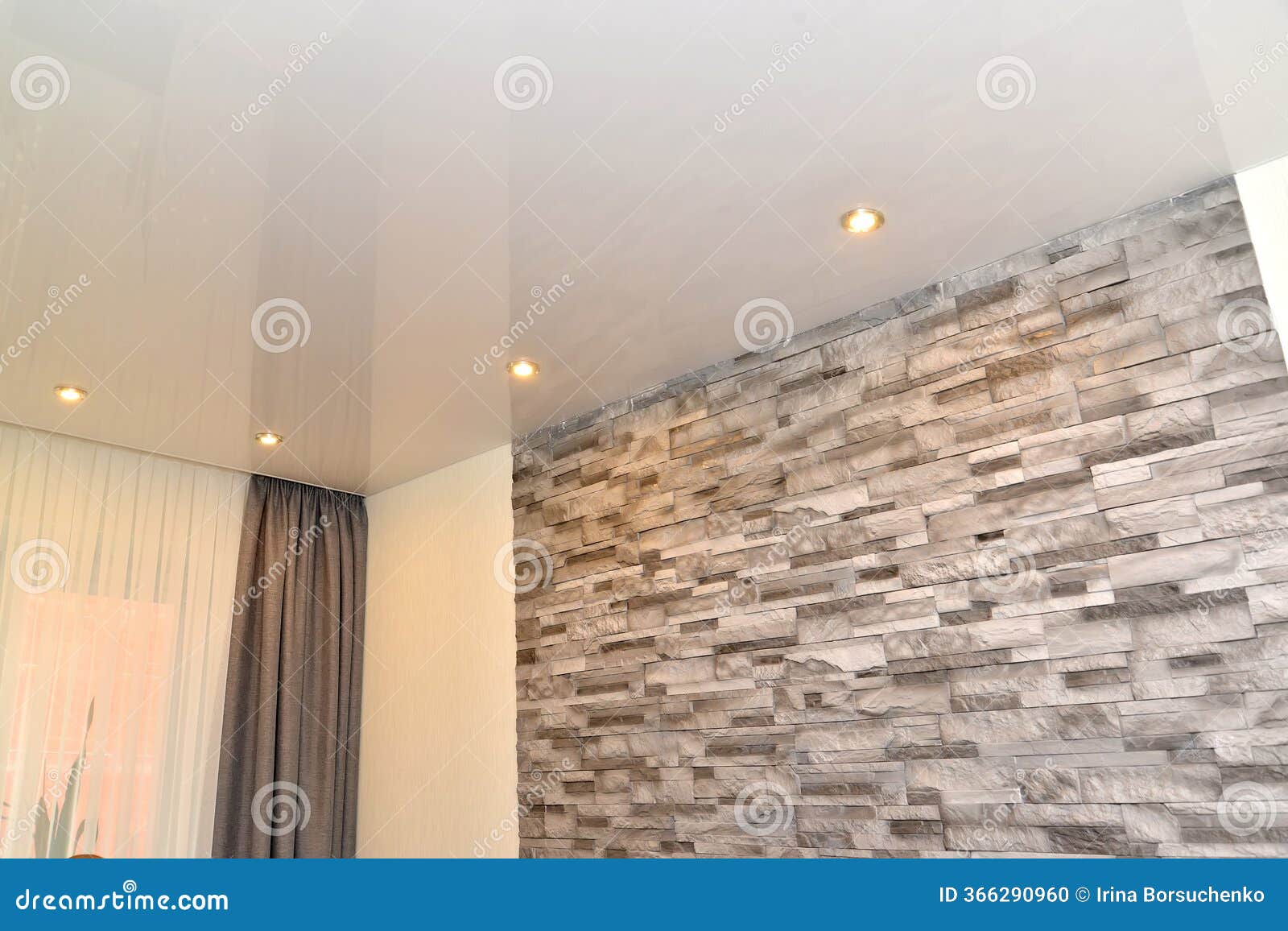 Stone Cladding Wall For Rustic Exterior, Made Of Stacked Natural Brown ...