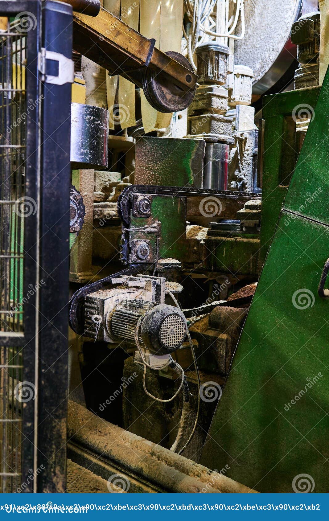 Fragment of the Interior of the Workshop of a Modern Sawmill with ...