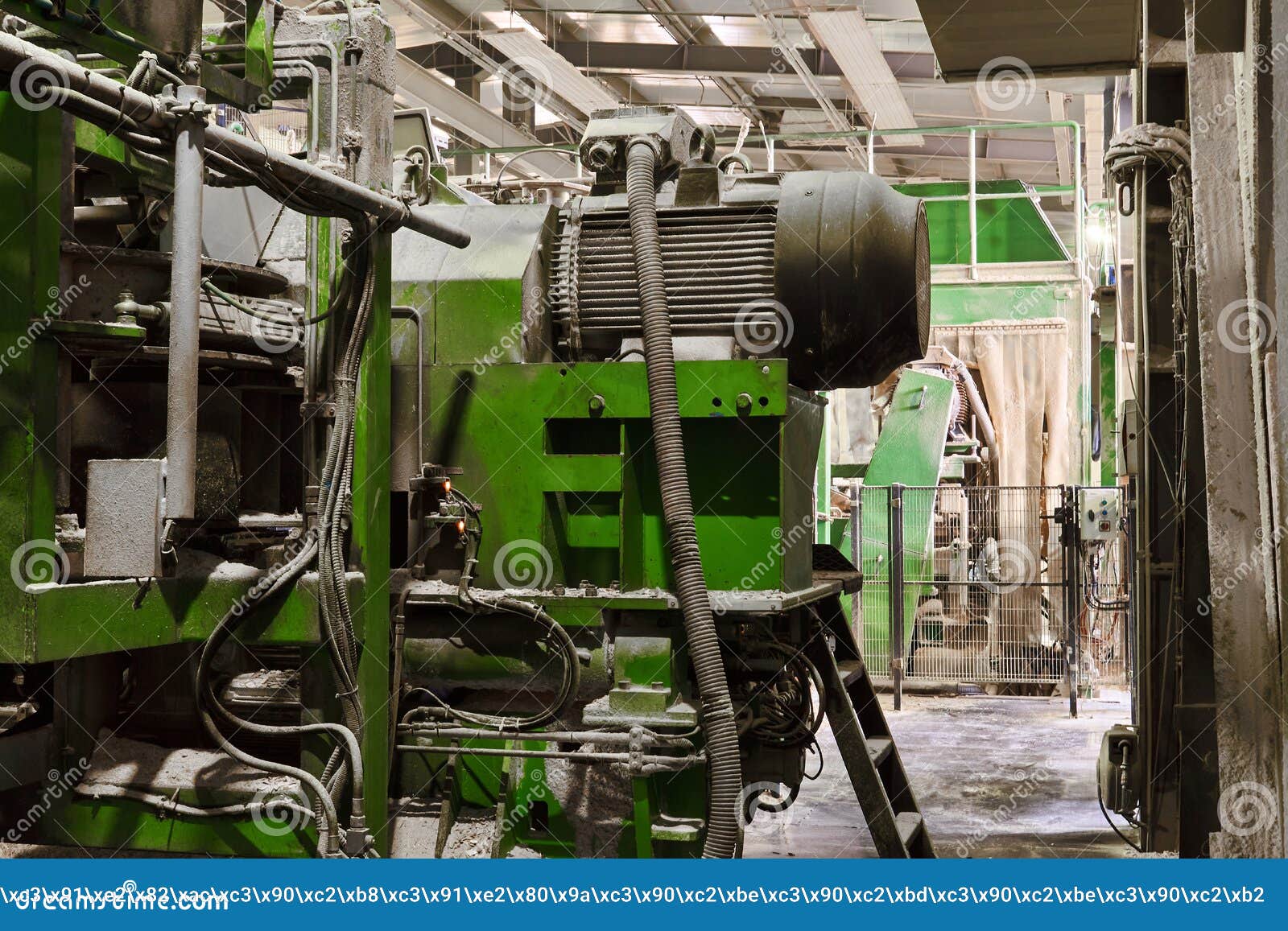 Fragment of the Interior of the Workshop of a Modern Sawmill with ...
