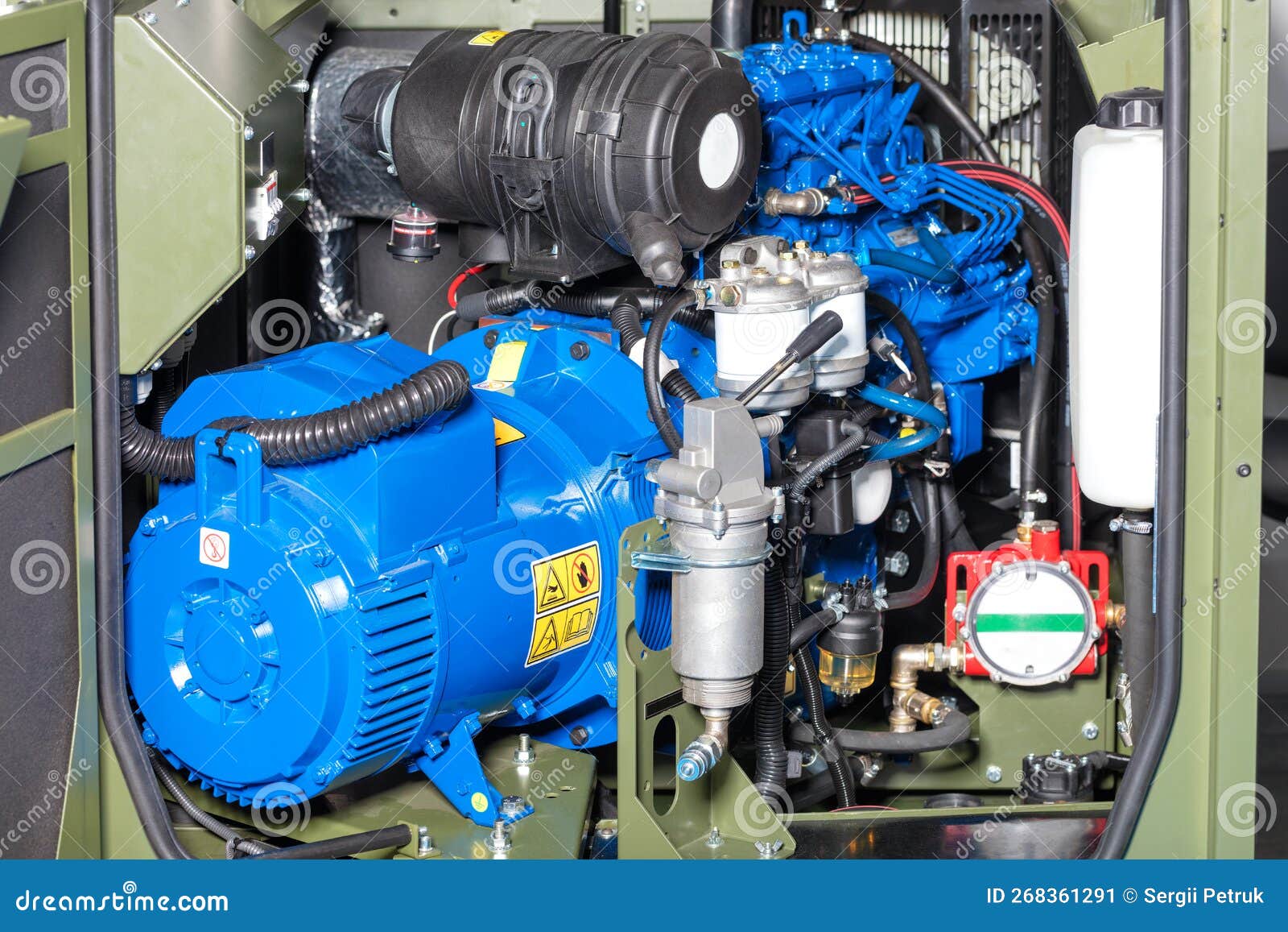 Powerful Internal Combustion Engine on Military Equipment Stock Image ...