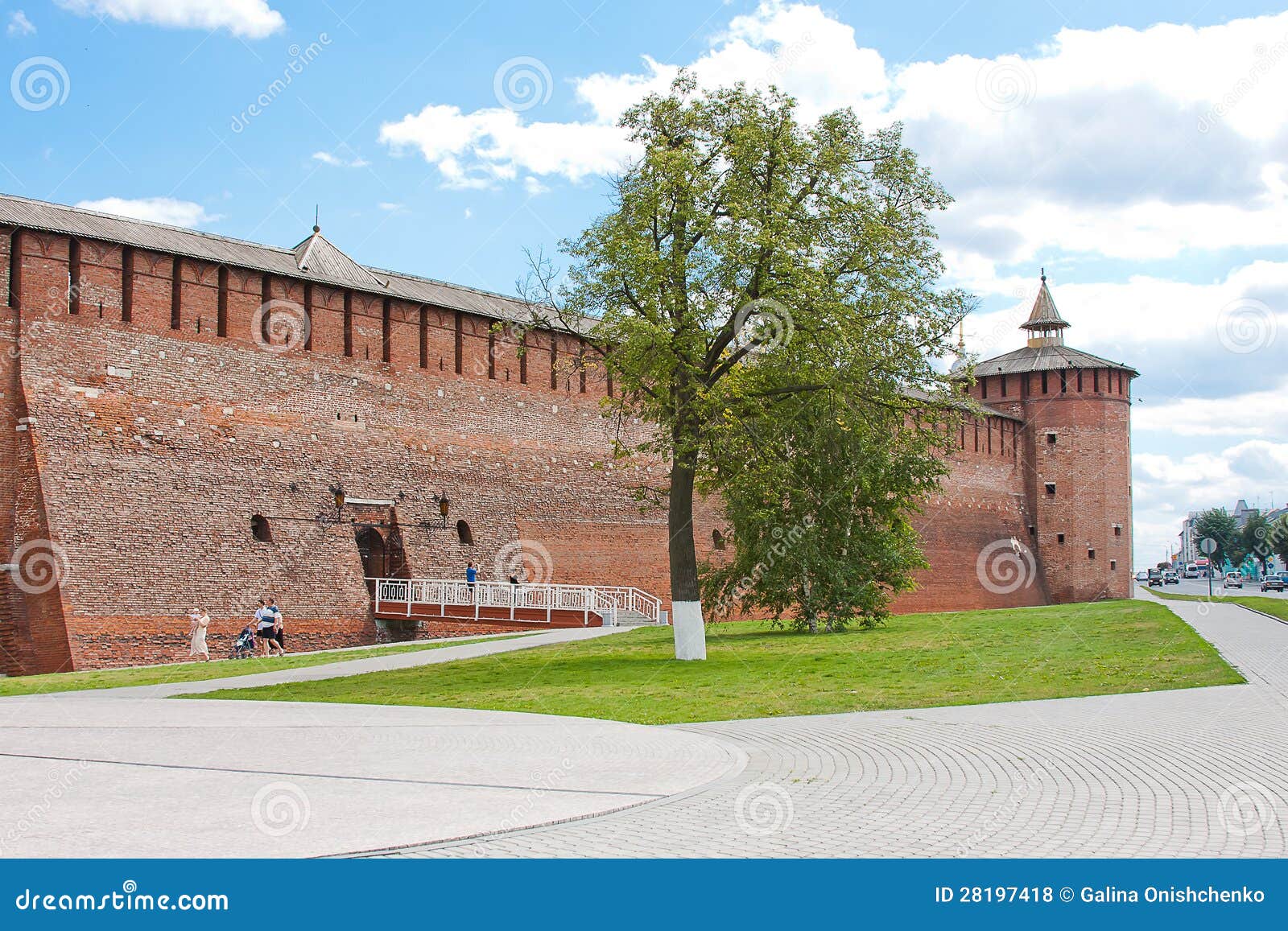 Fragment of the Kremlin Wall, City Kolomna Stock Photo - Image of ...