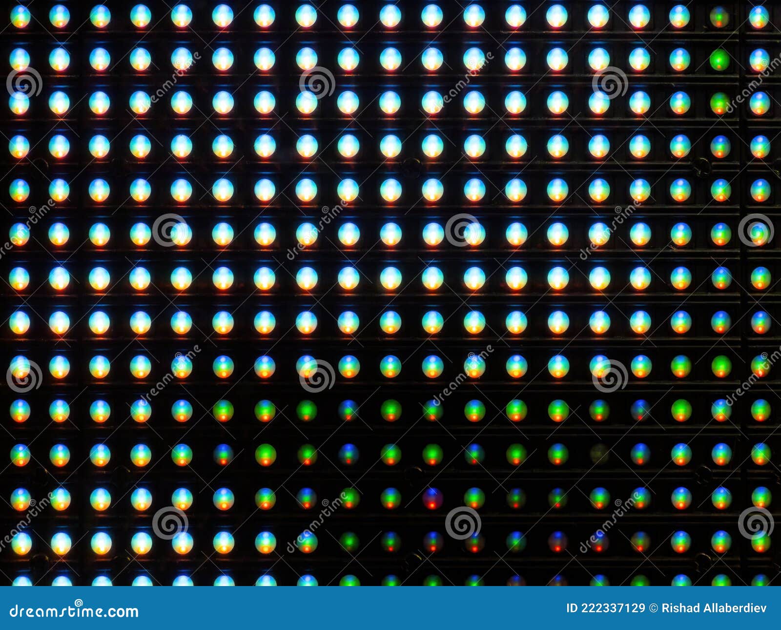 Fragment of LED Screen, Close-up View. Macro Photo Stock Image - Image ...