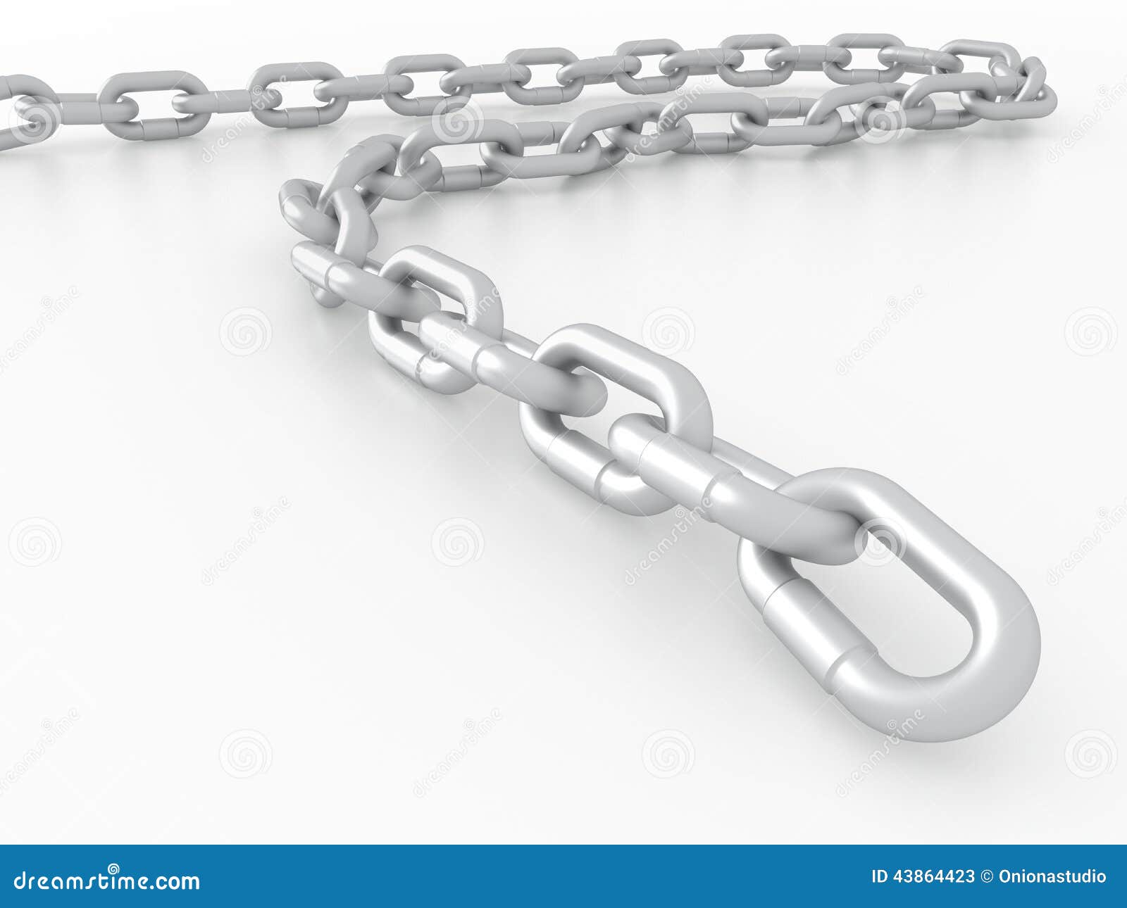 Fragment of Links of a Chain Close Up Stock Illustration - Illustration ...