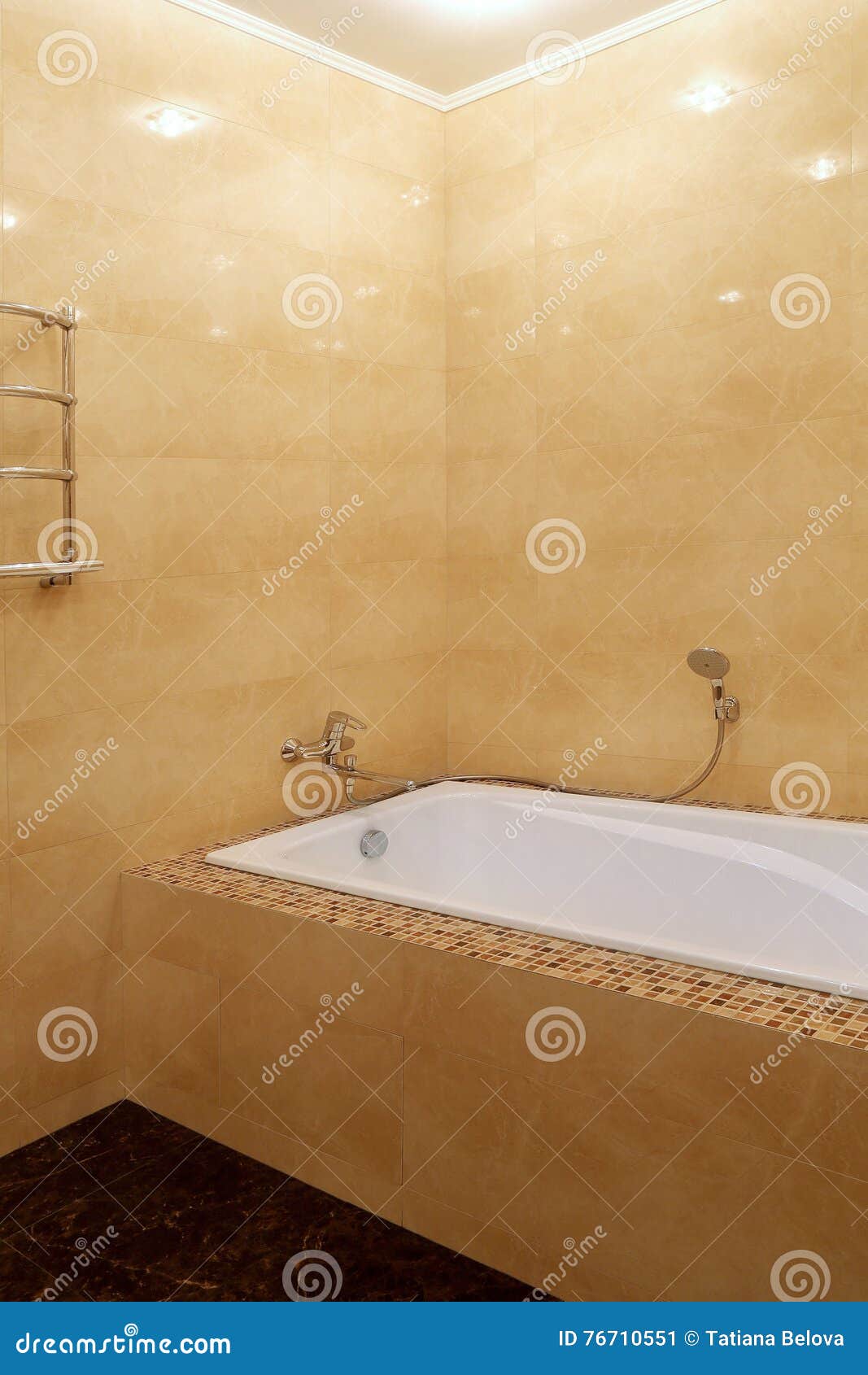 Fragment of a Luxury Bathroom Stock Image - Image of hotel, residential ...