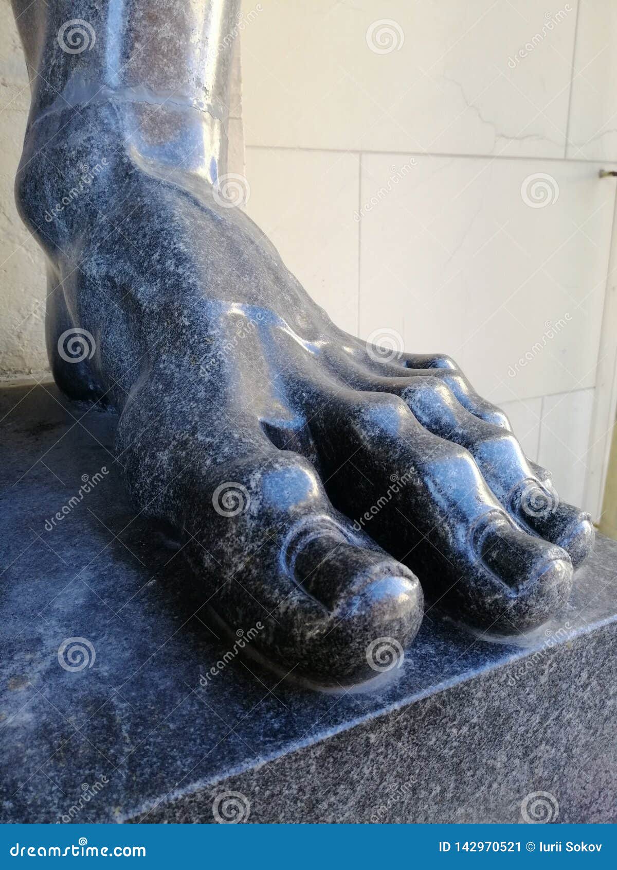 Fragment of the Marble Foot Stock Image - Image of detail, architecture ...