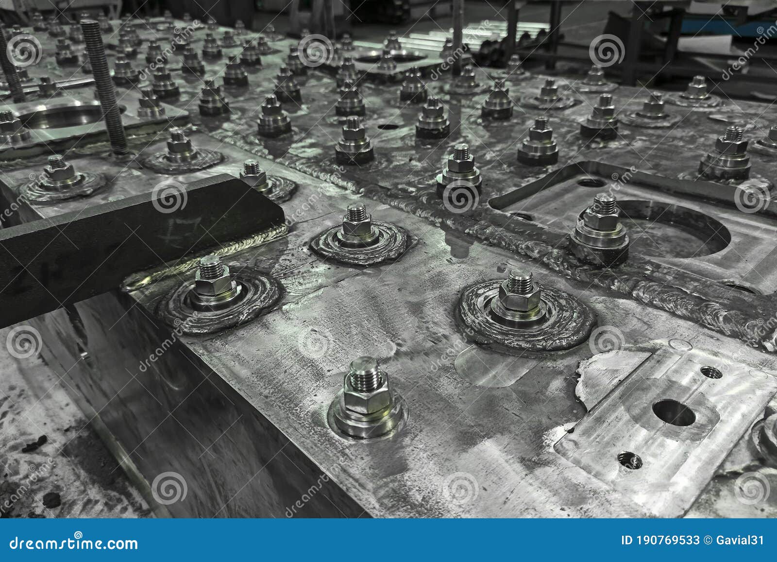 Fragment of a Metal Structure during the Assembly Process. Abstract ...