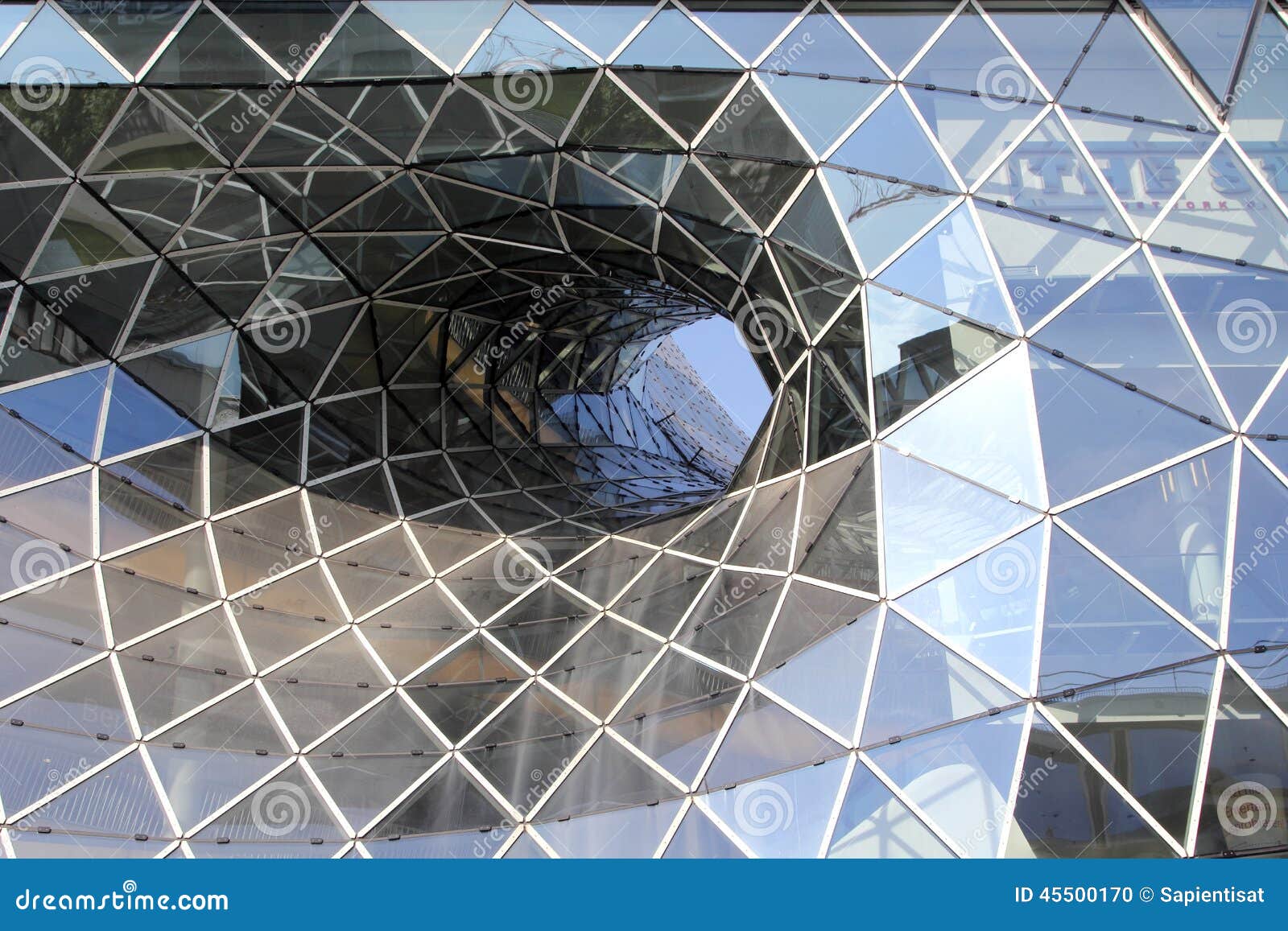 Fragment of Modern Architecture Editorial Image - Image of reflection ...