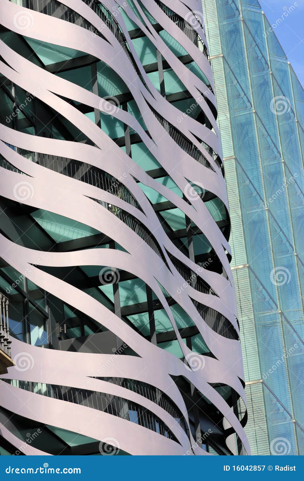 Fragment of Modern Building Stock Image - Image of contemporary ...