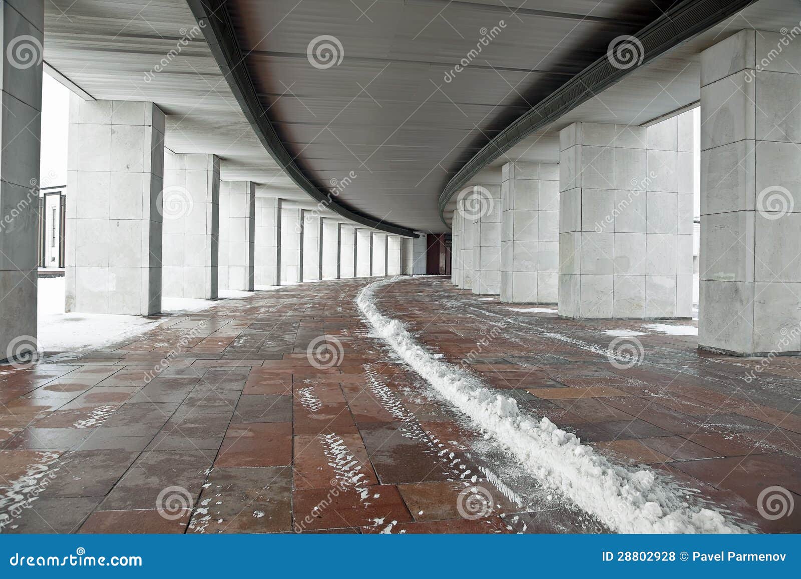 Fragment of Modern Building Stock Photo - Image of building, snow: 28802928