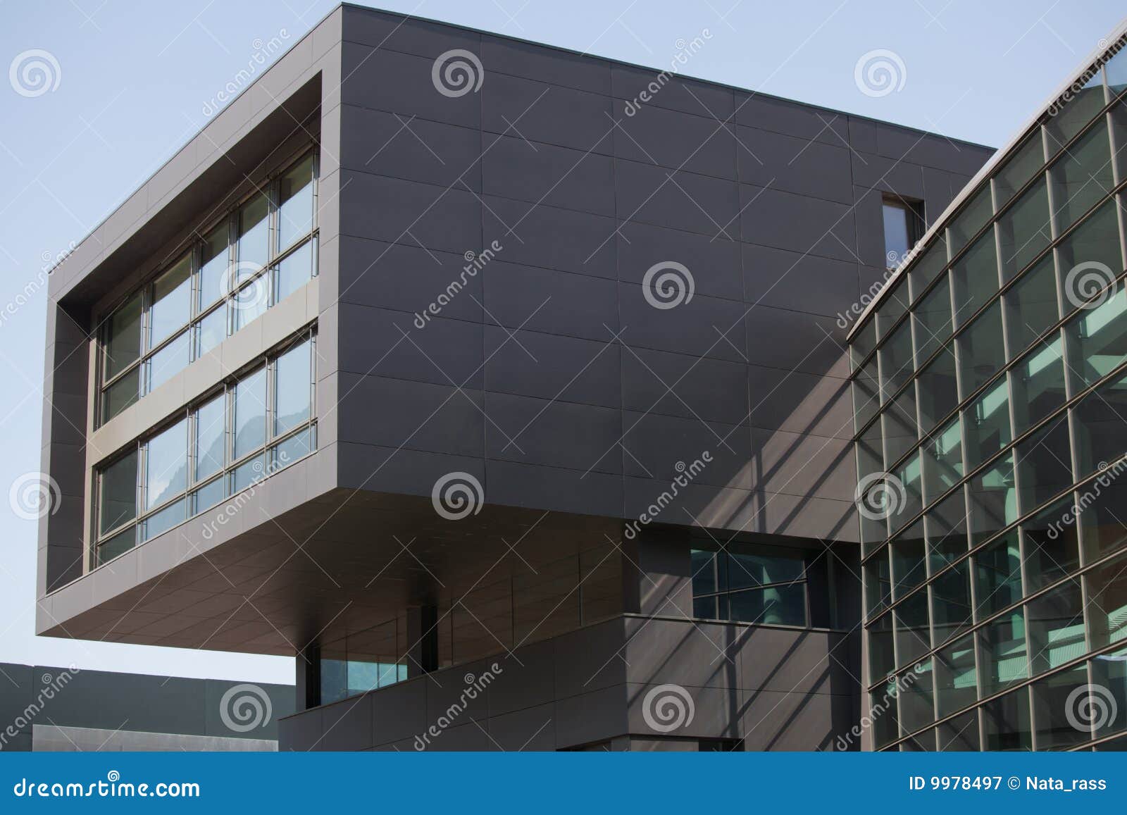 Fragment of a Modern Building Stock Image - Image of finance, district ...