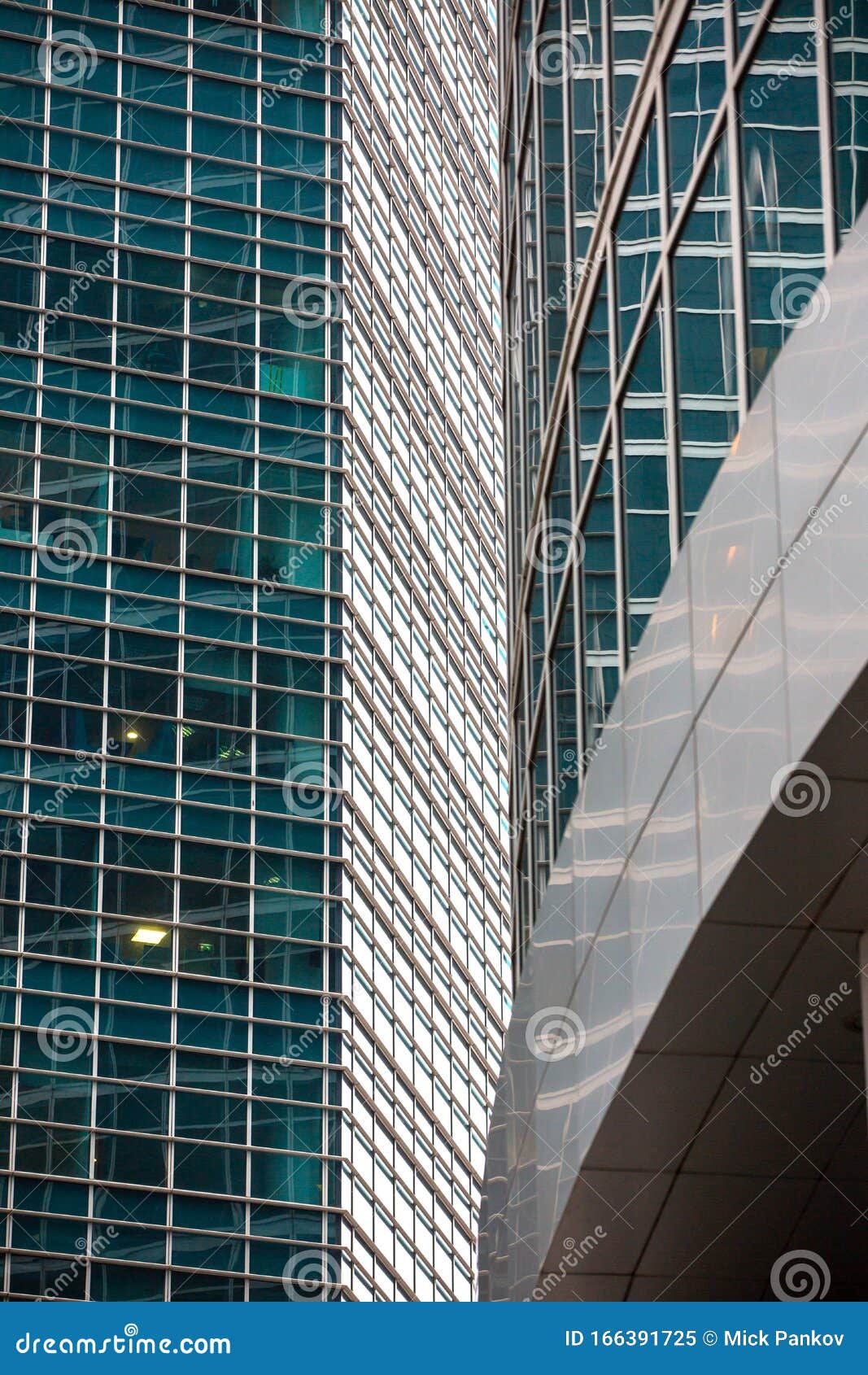Fragment of Modern Building. Beautiful Composition of Straight and ...