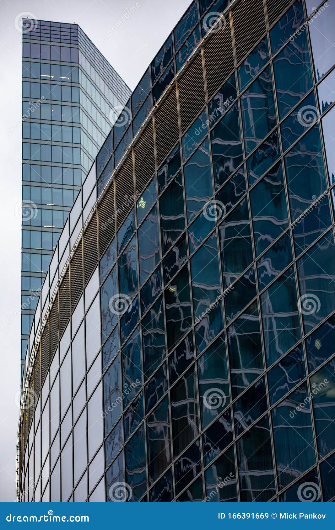 Fragment of Modern Building. Beautiful Composition of Straight and ...