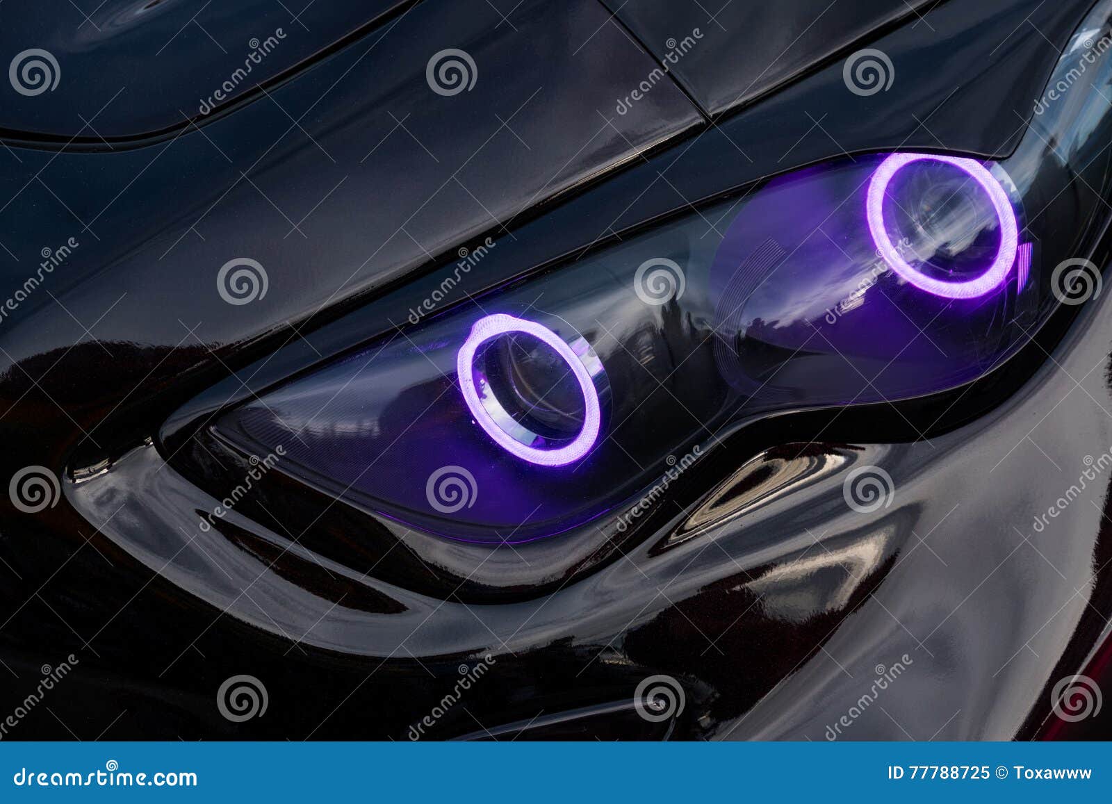Fragment of Modern Car Light Stock Image - Image of headlight, vehicle ...