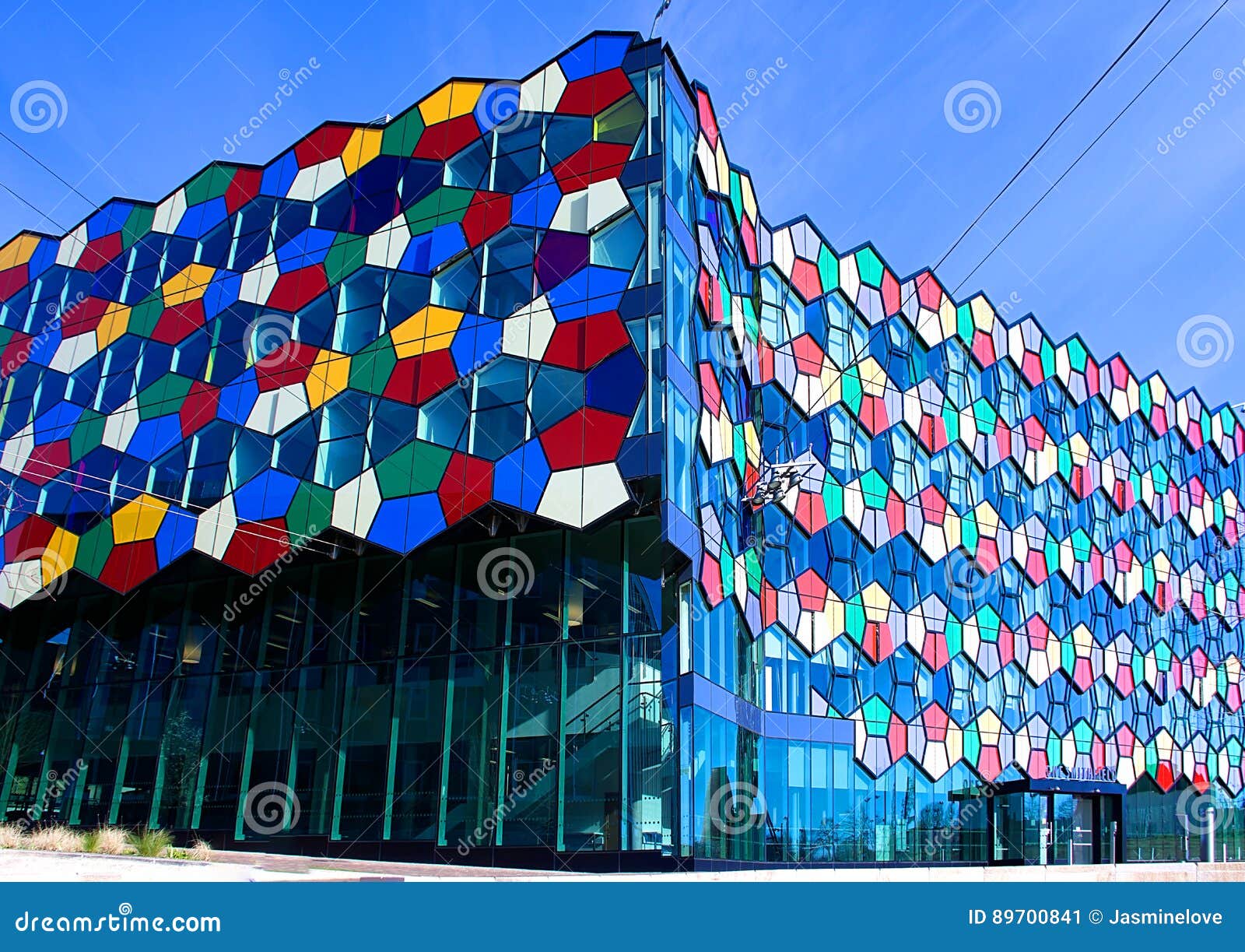 Fragment of Modern Colourful Architecture . Editorial Photo - Image of ...