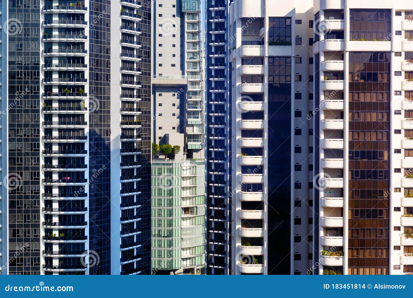 A Fragment of Modern, Dense Residential Development. Urban Landscape ...