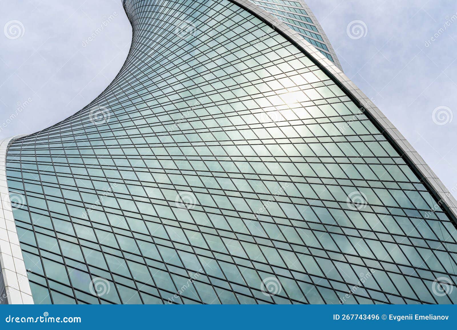 Geometric Background With Many Window Rows. Modern Building Structure ...