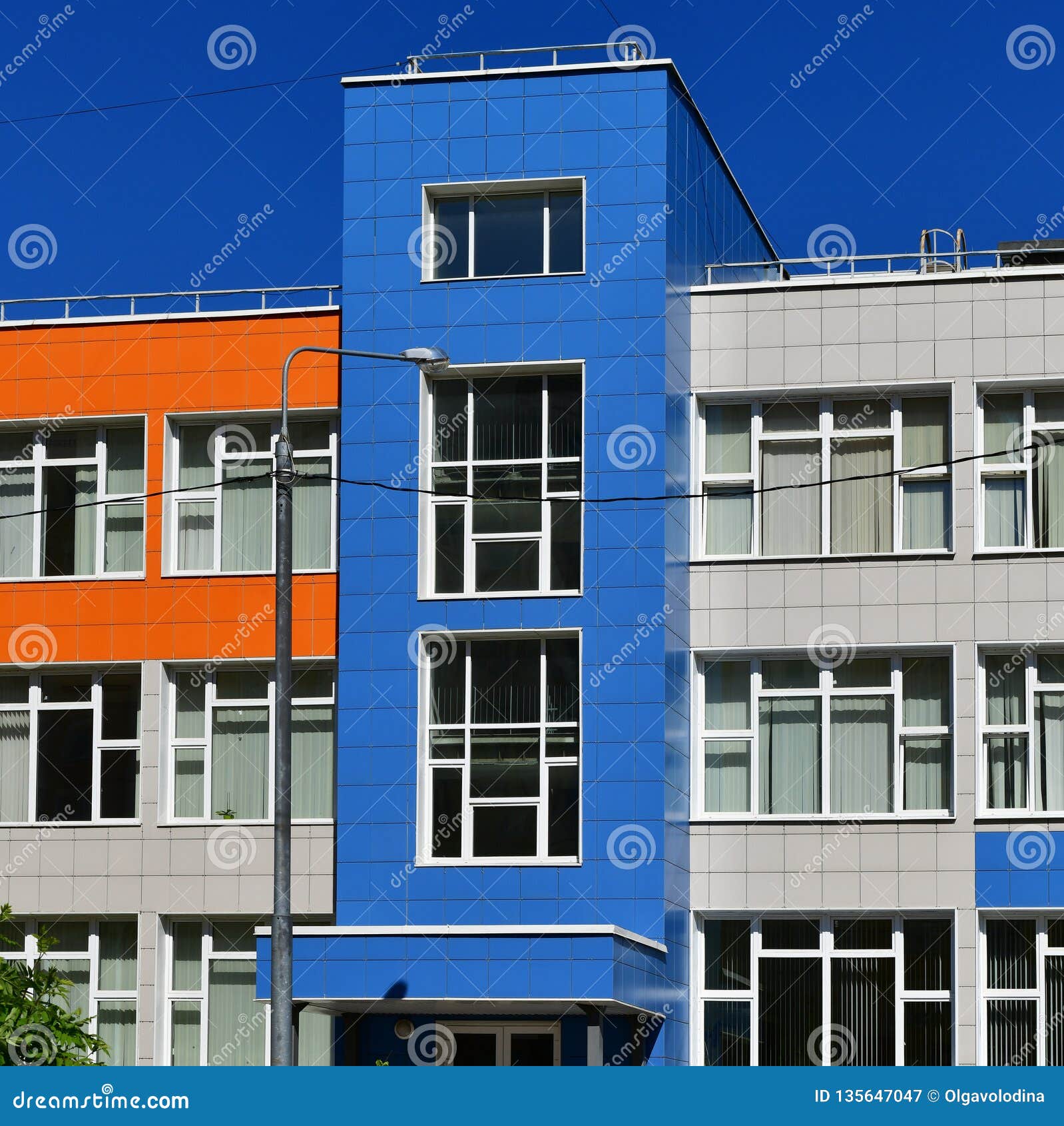 Fragment of Modern School Architecture in Russia Editorial Photography ...