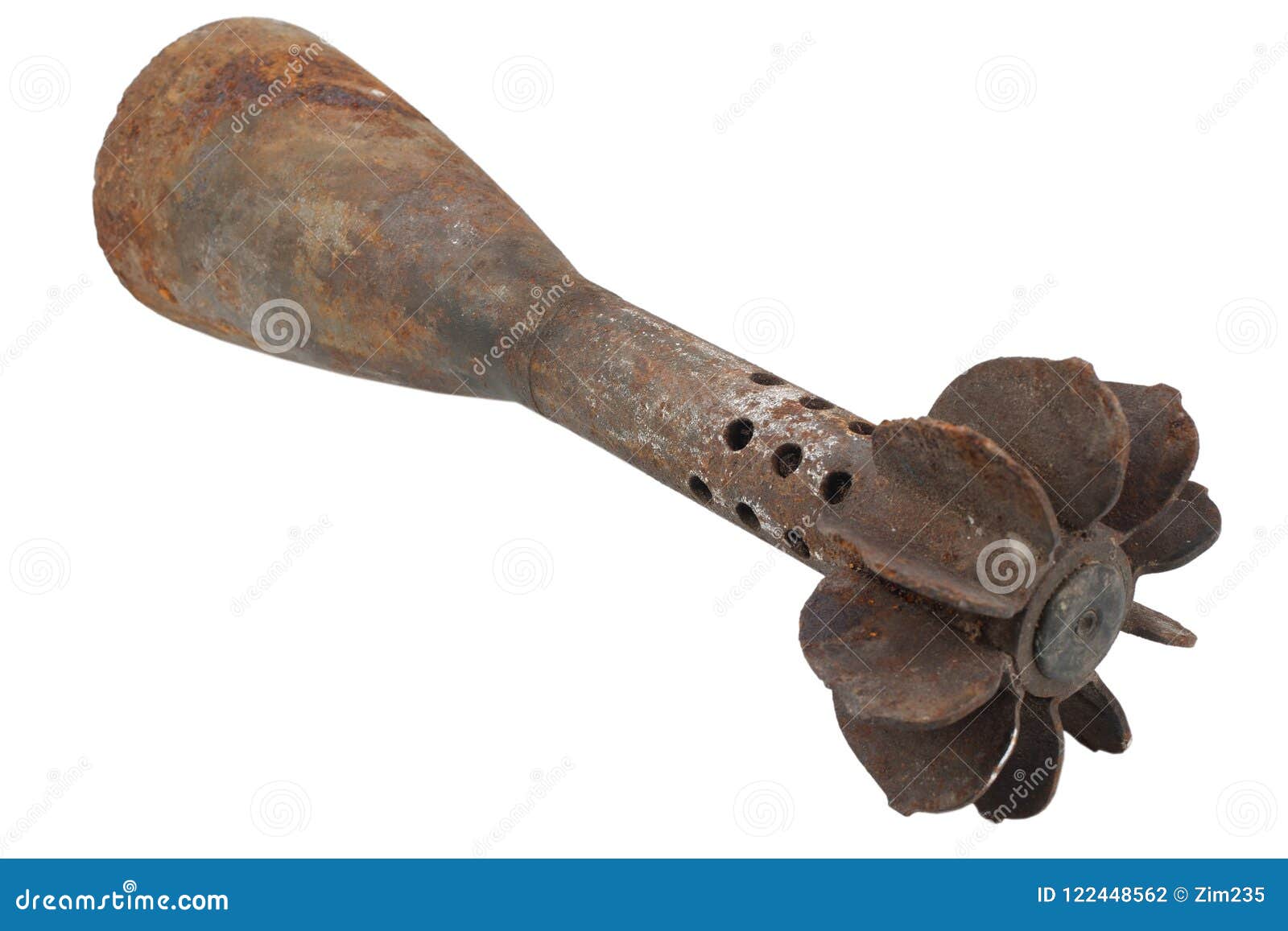 Fragment of mortar bomb stock photo. Image of destruction - 122448562