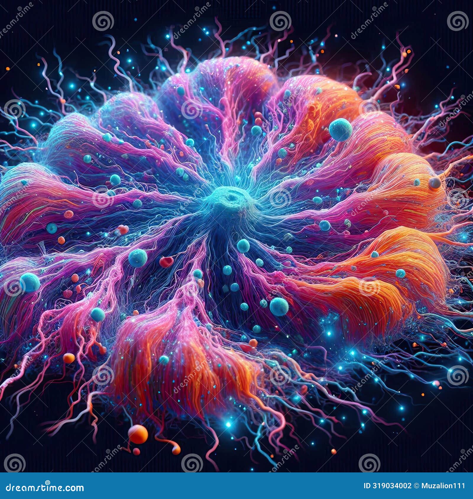 Fragment of a Mouse Cerebral Cortex Stock Photo - Image of highlight ...