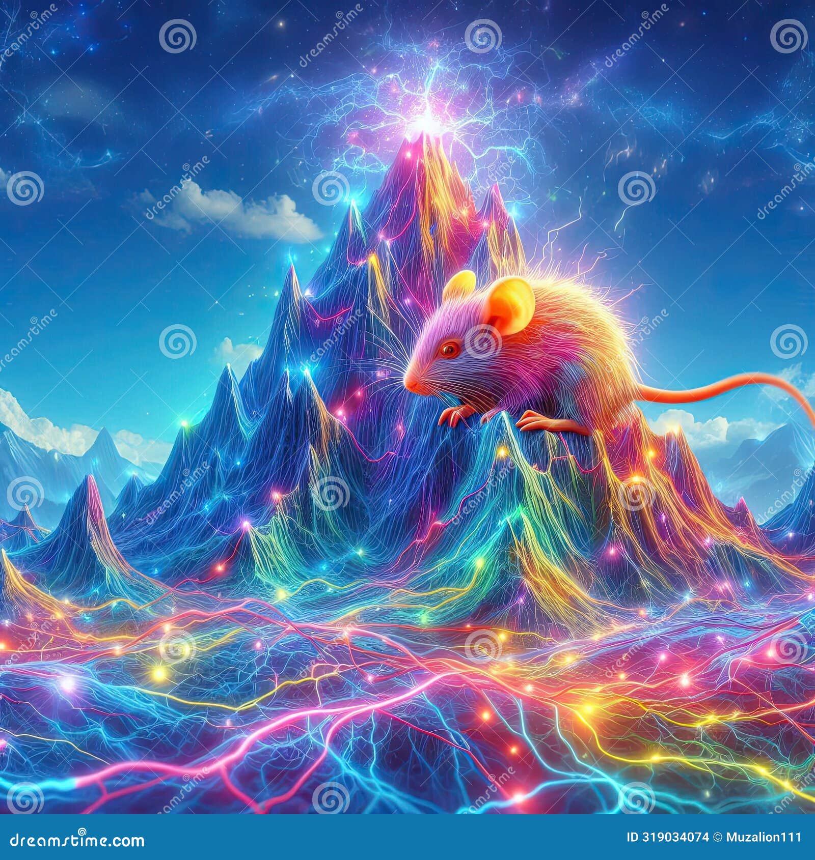 Fragment of a Mouse Cerebral Cortex Stock Photo - Image of learn ...