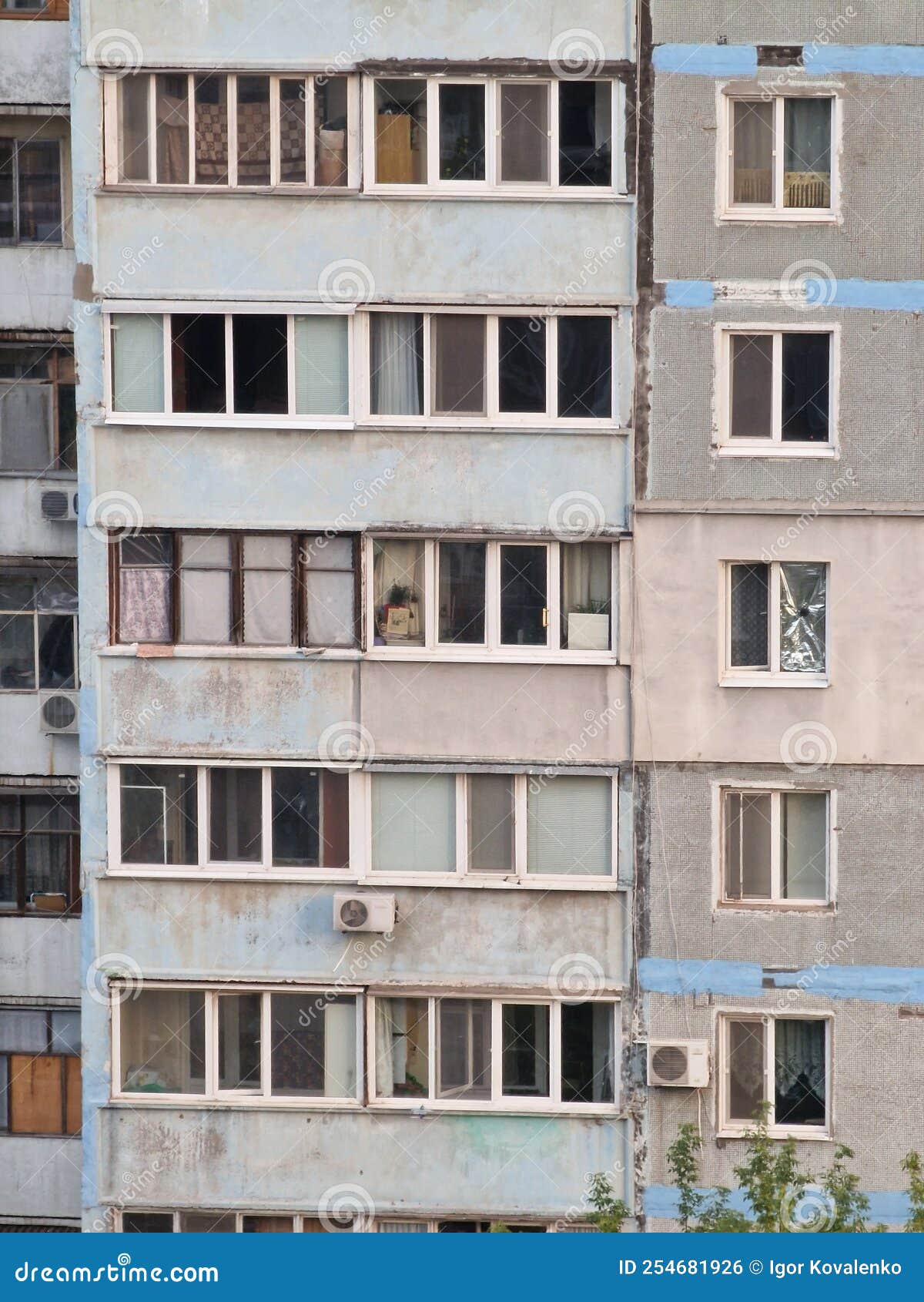 The Building Of The Old Soviet Architecture Royalty-Free Stock ...