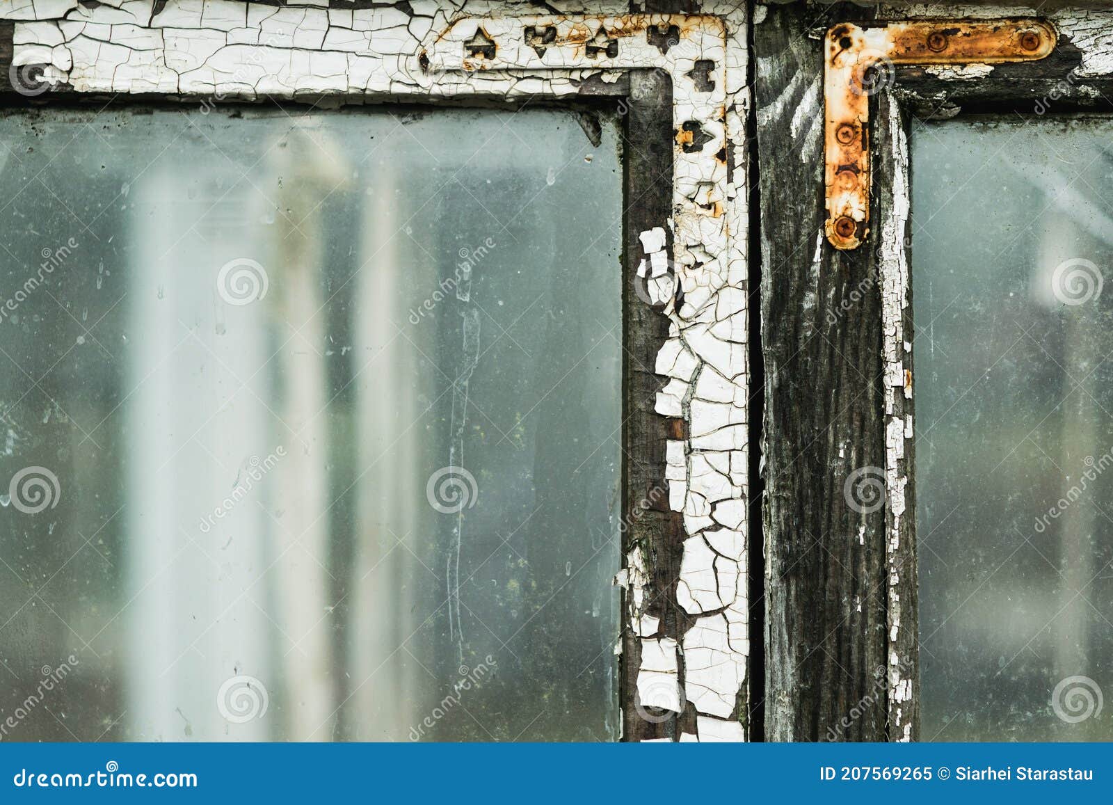 Fragment of an Old Rotted Window Frame Stock Image - Image of dusty ...