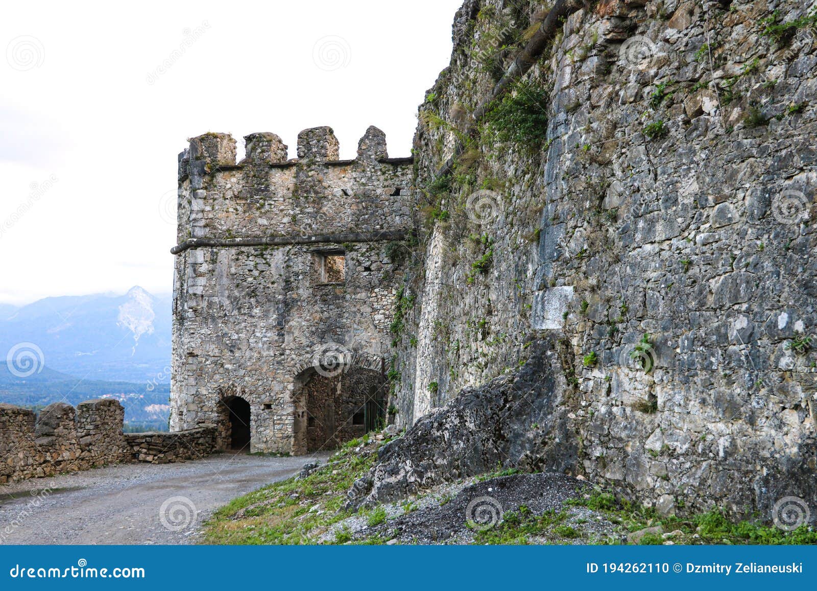 Fragment of an Old Stone Defensive Fortress Stock Photo - Image of ...