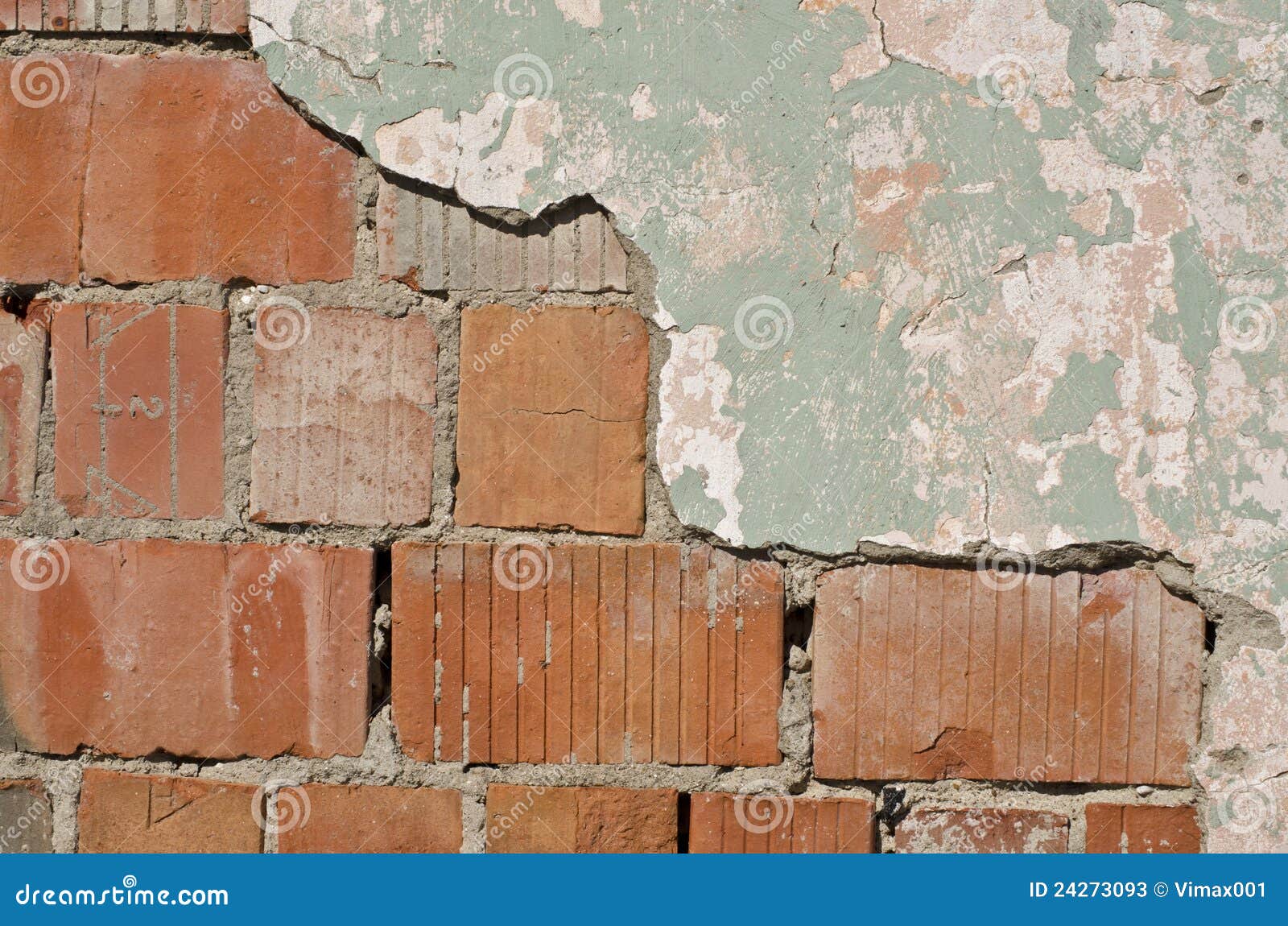 Fragment of an old wall stock image. Image of brickwork - 24273093