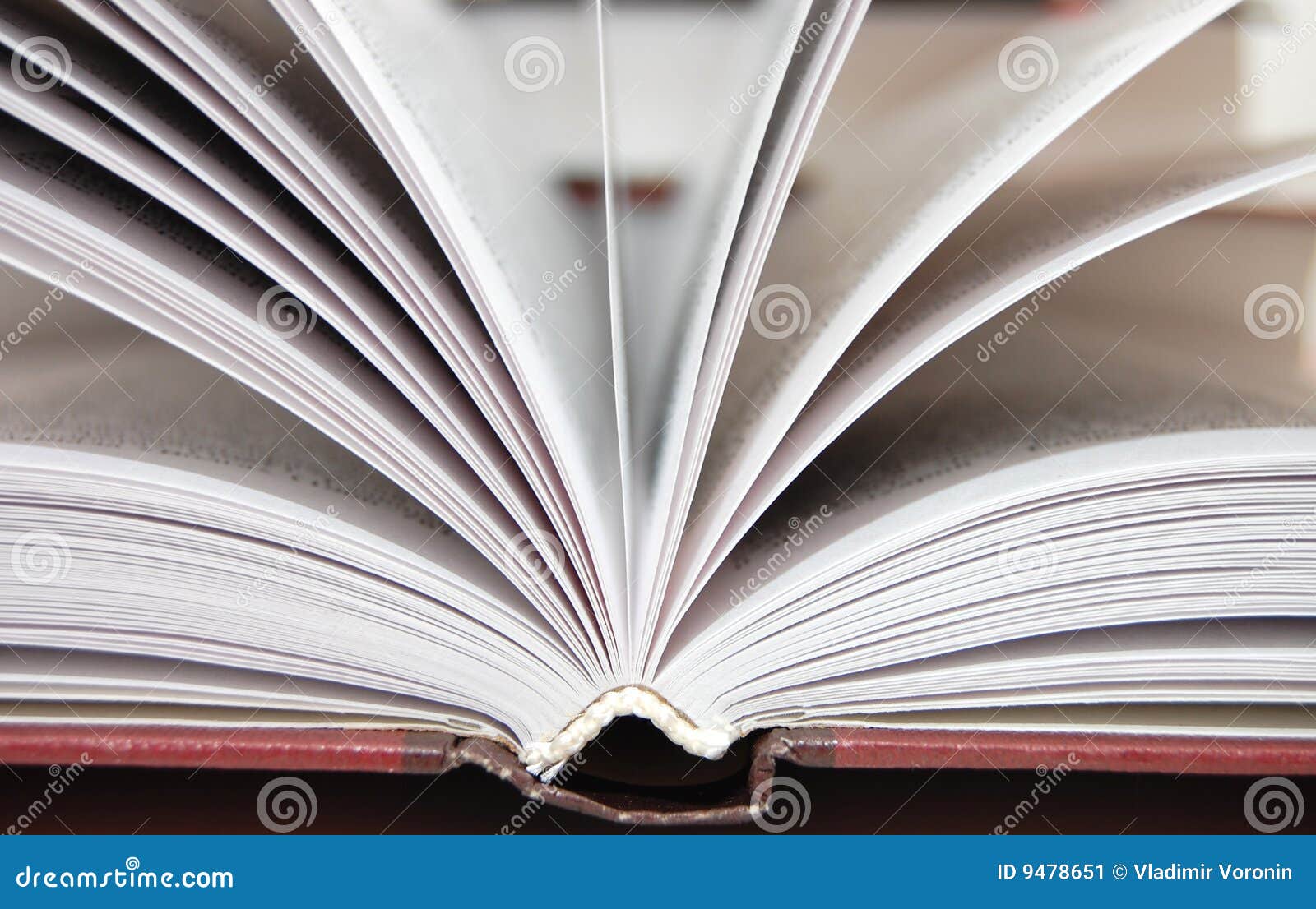 Fragment of the Open Book Against Other Books Stock Image - Image of ...