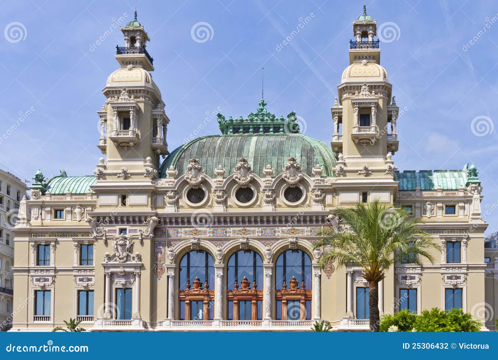 Fragment of Opera Garnier. Monaco. Stock Photo - Image of colorful ...