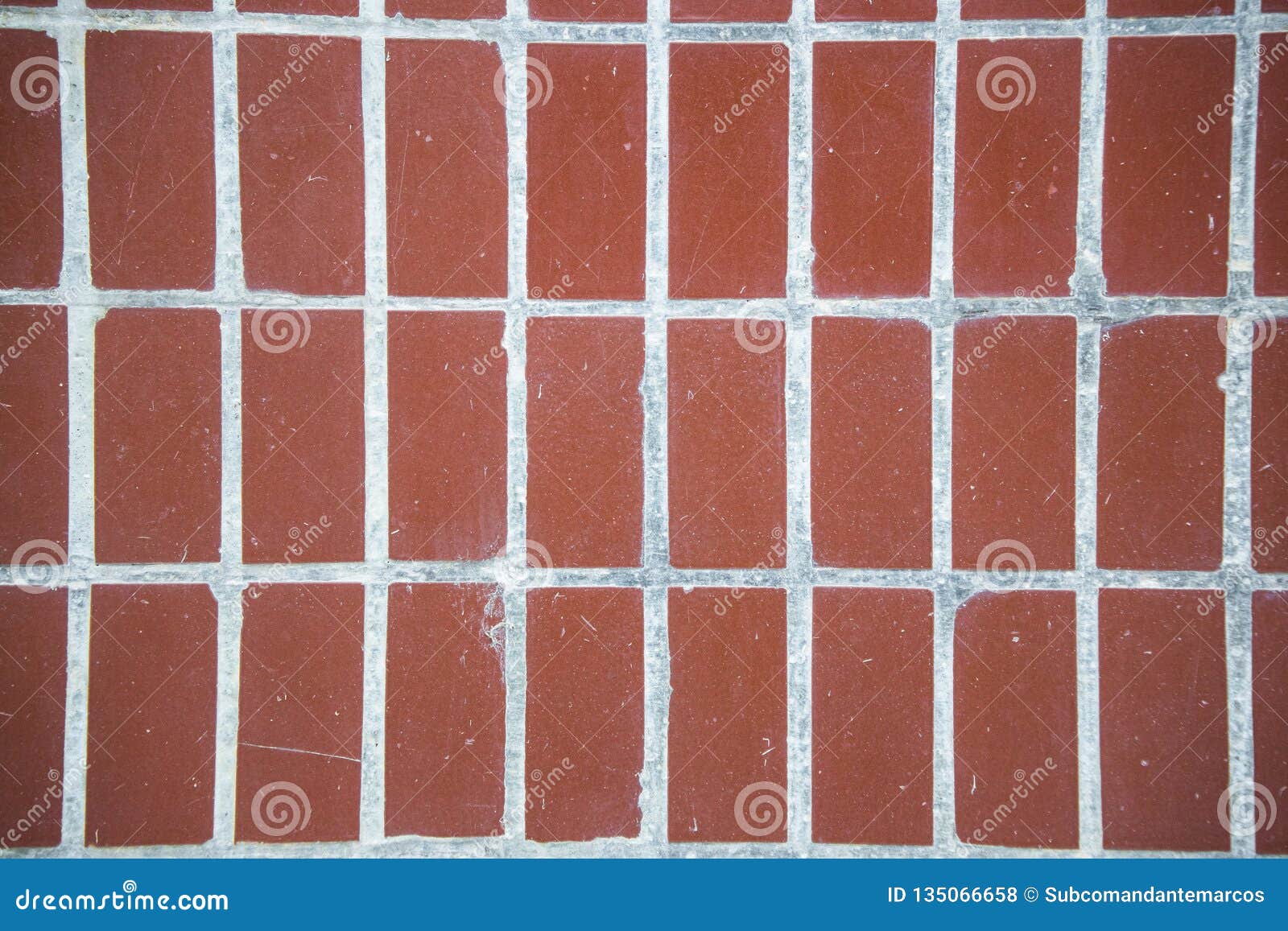 A Fragment of the Outer Wall, Lined with Brown Ceramic Tiles.Texture ...