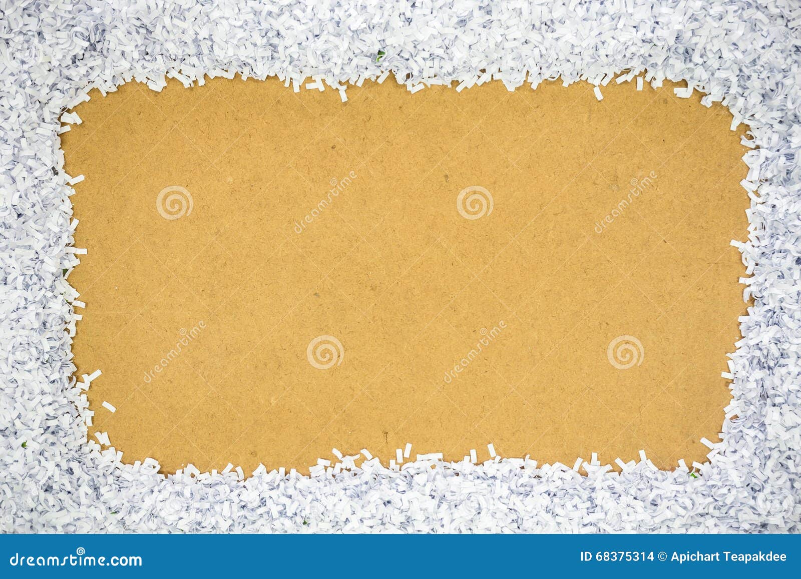 Fragment Paper from Perforation Stock Photo - Image of garbage, brown ...