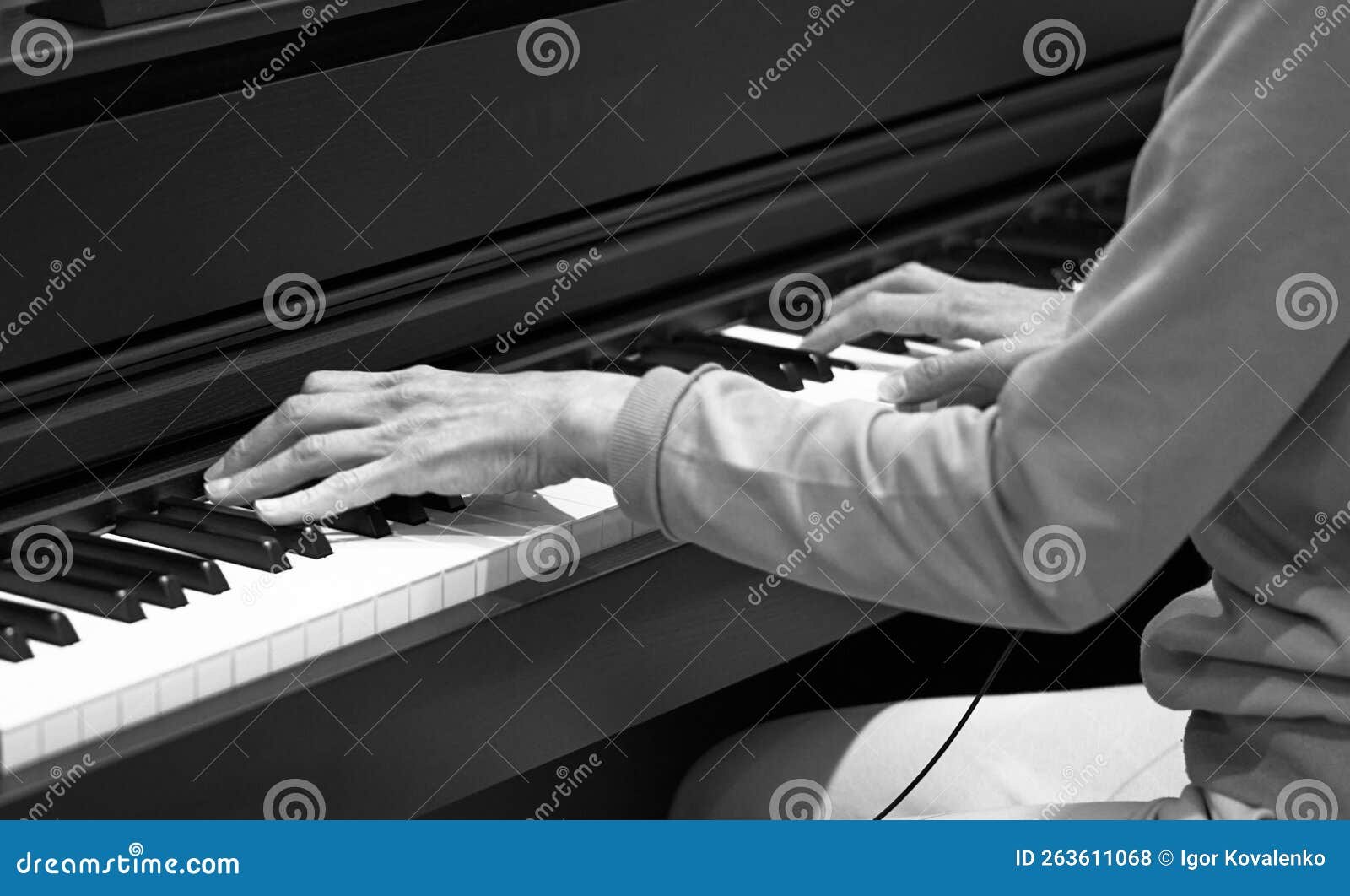 Fragment of Piano Keys, Classical Music Stock Photo - Image of grunge ...