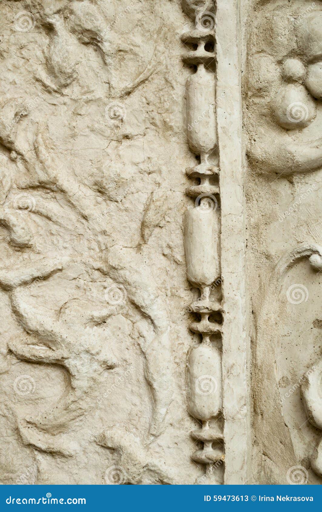 Fragment of Plaster White Bas Relief Stock Image - Image of wall, white ...