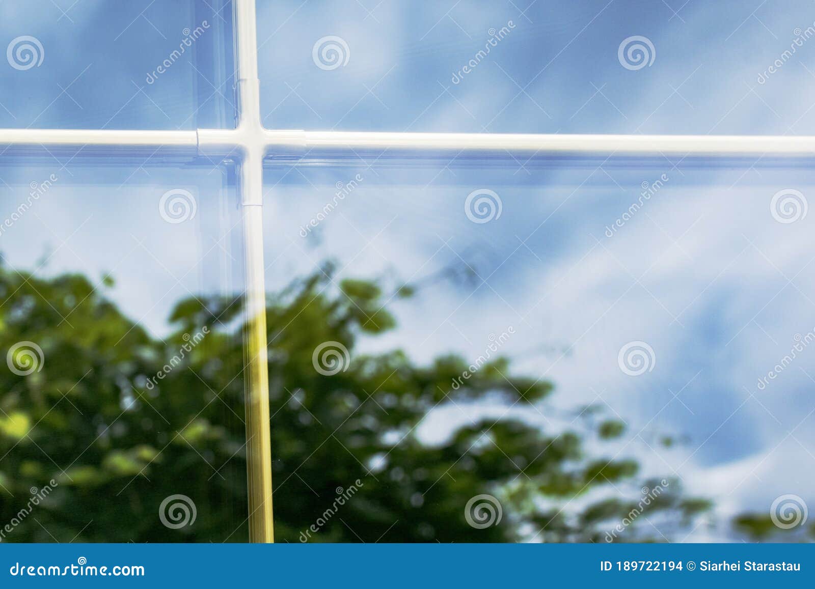 A Fragment of a Plastic Laminated Window Stock Photo - Image of ...