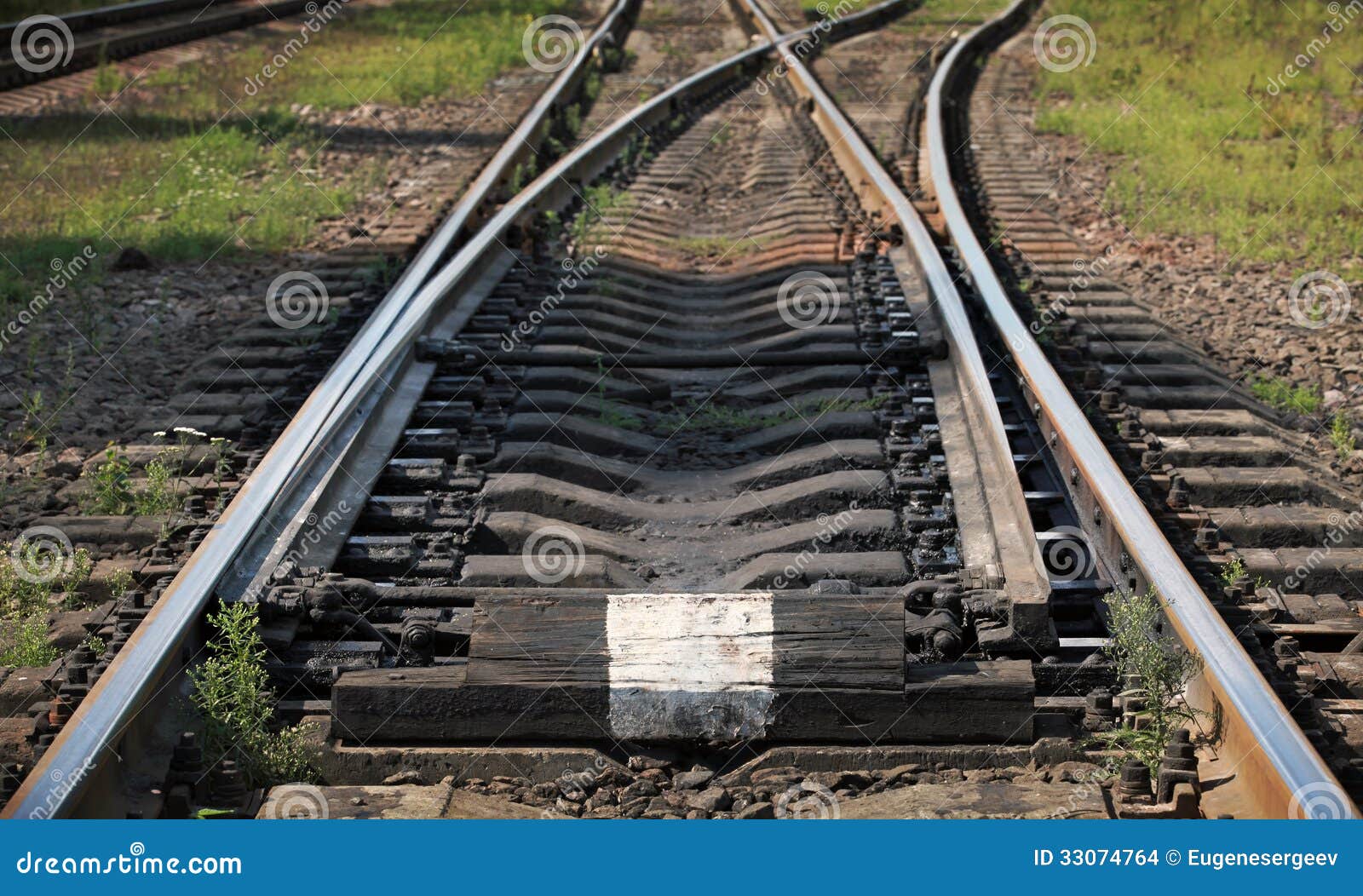 Fragment of Railway track stock photo. Image of train - 33074764