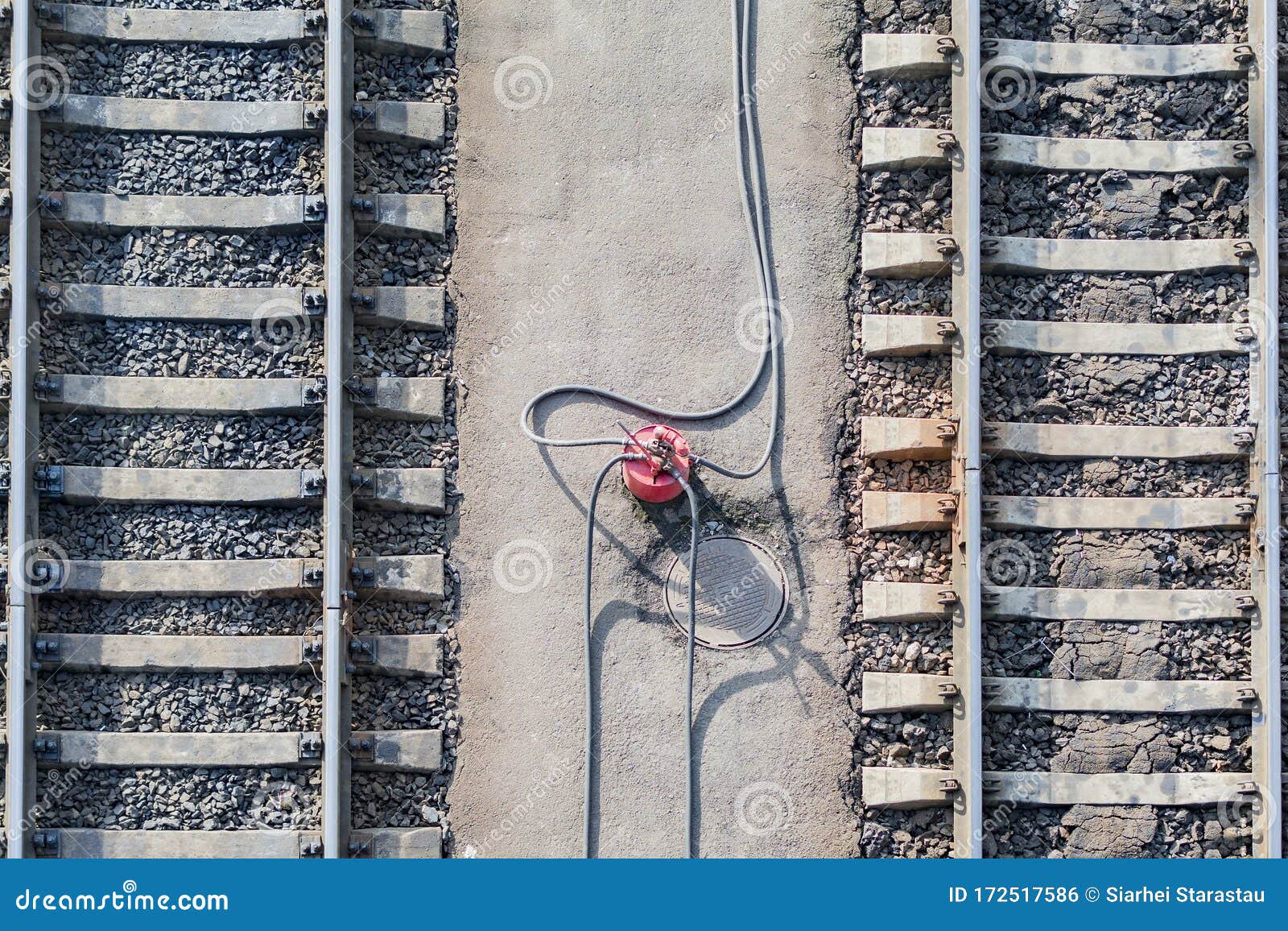 Fragment of railway track stock photo. Image of carrier - 172517586