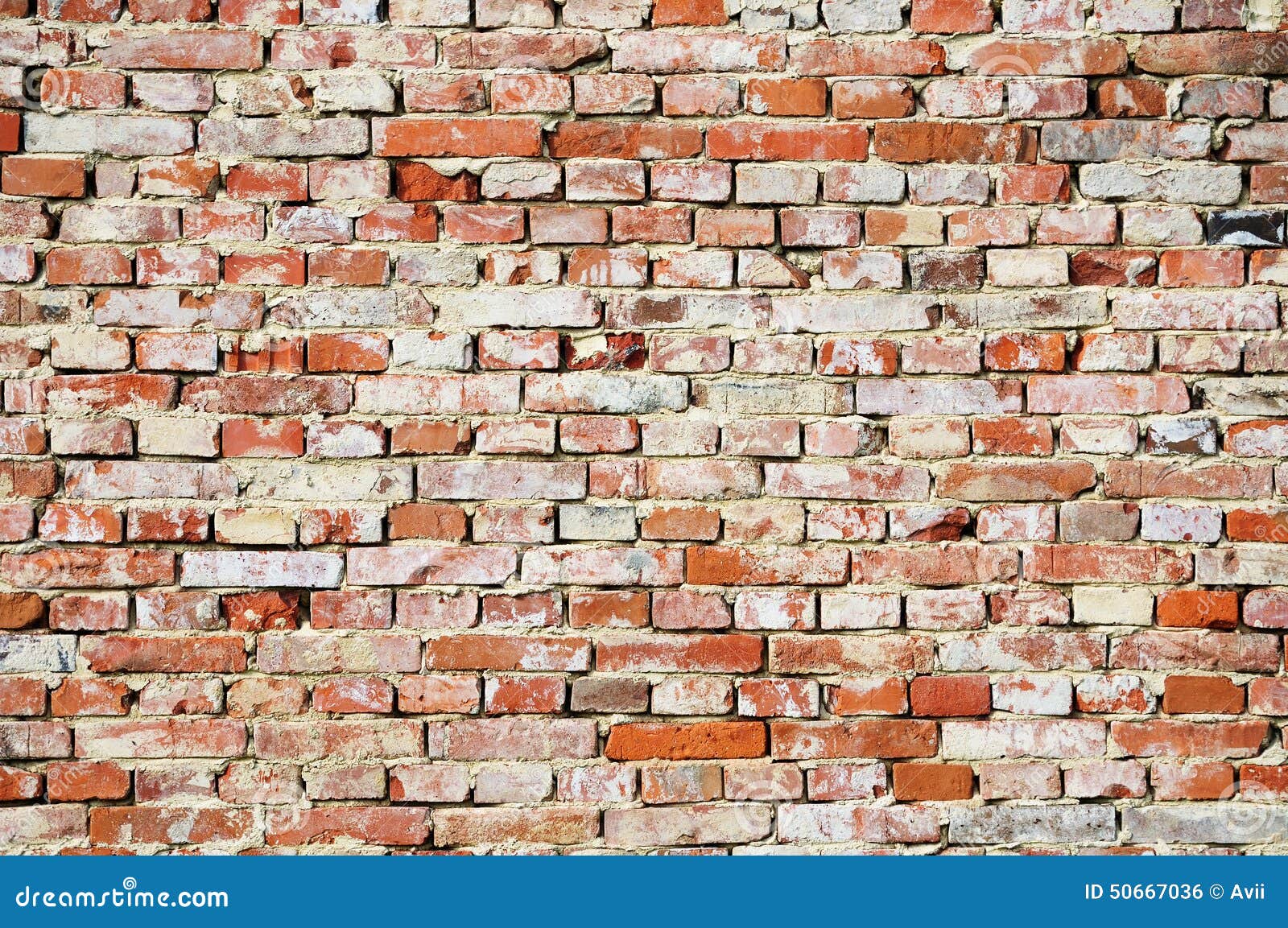 Fragment of Rough Brick Wall Stock Photo - Image of exterior, close ...