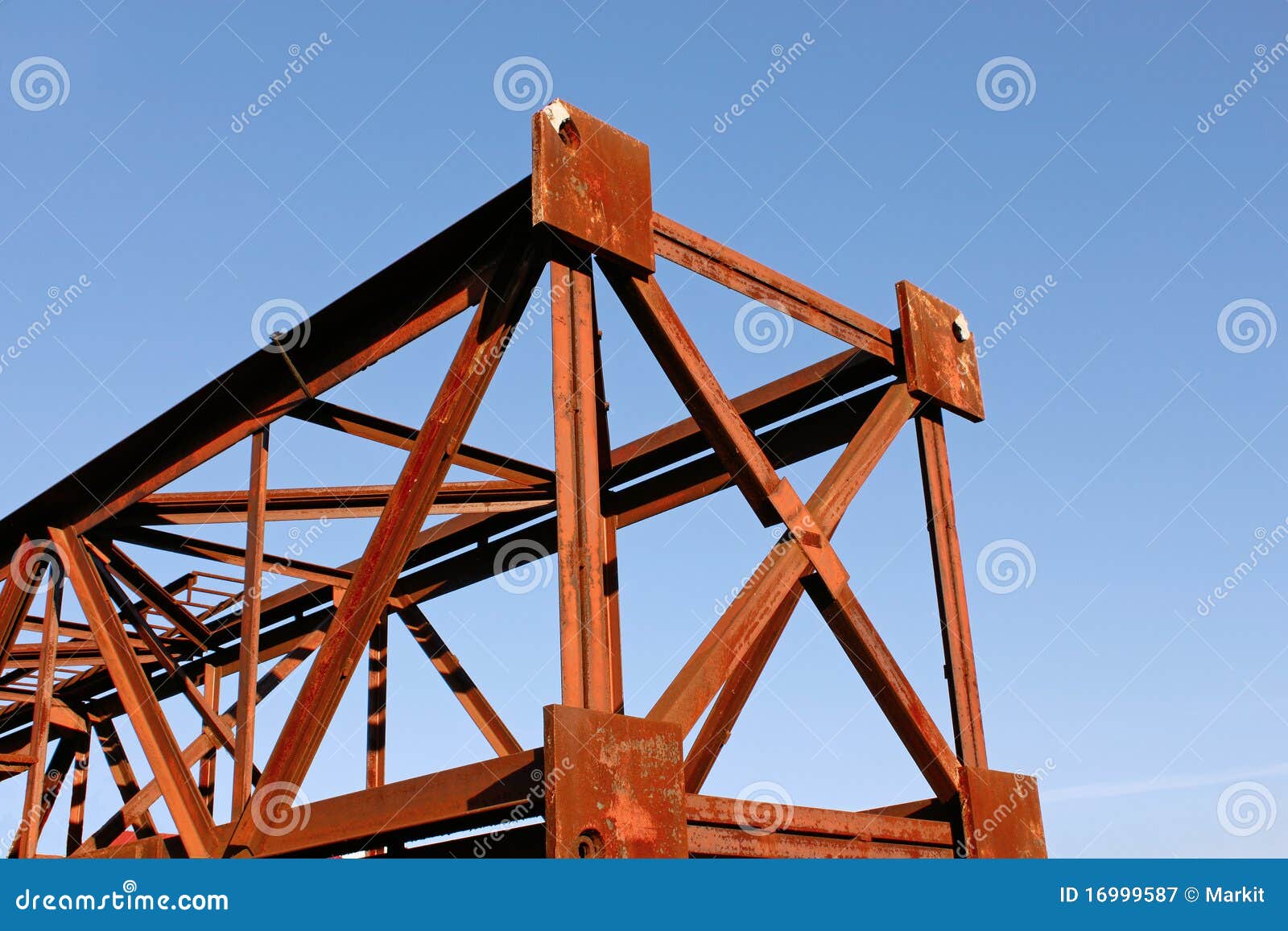 Metal Pillar Structure Of Modern Office Architecture Glass Roof Royalty ...