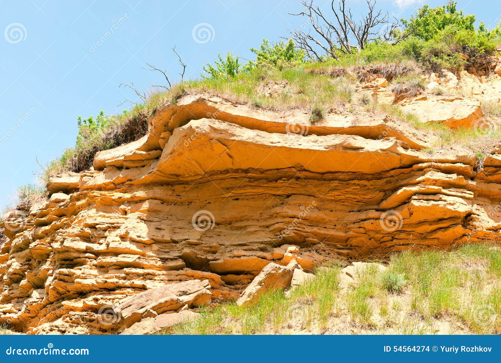 Fragment of a Sand Rock Formation Stock Photo - Image of formation ...