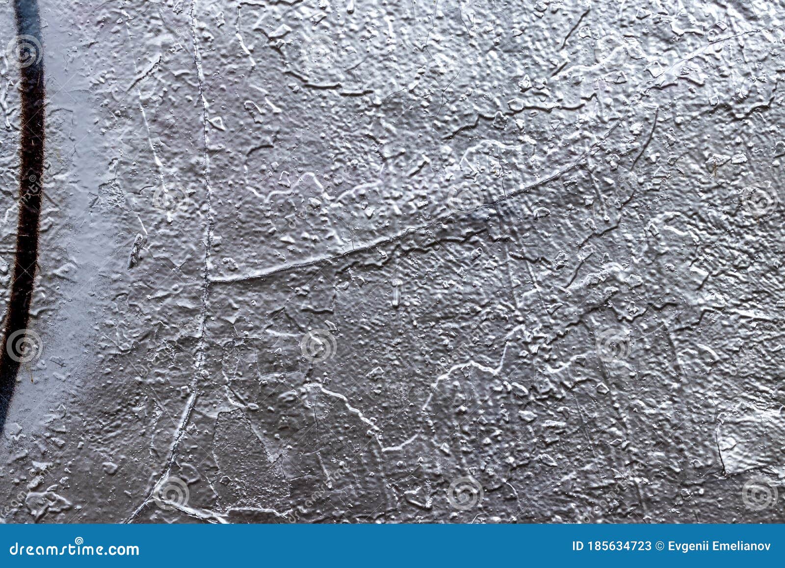 Fragment of Silver Graffiti Painted on a Wall Stock Image - Image of ...