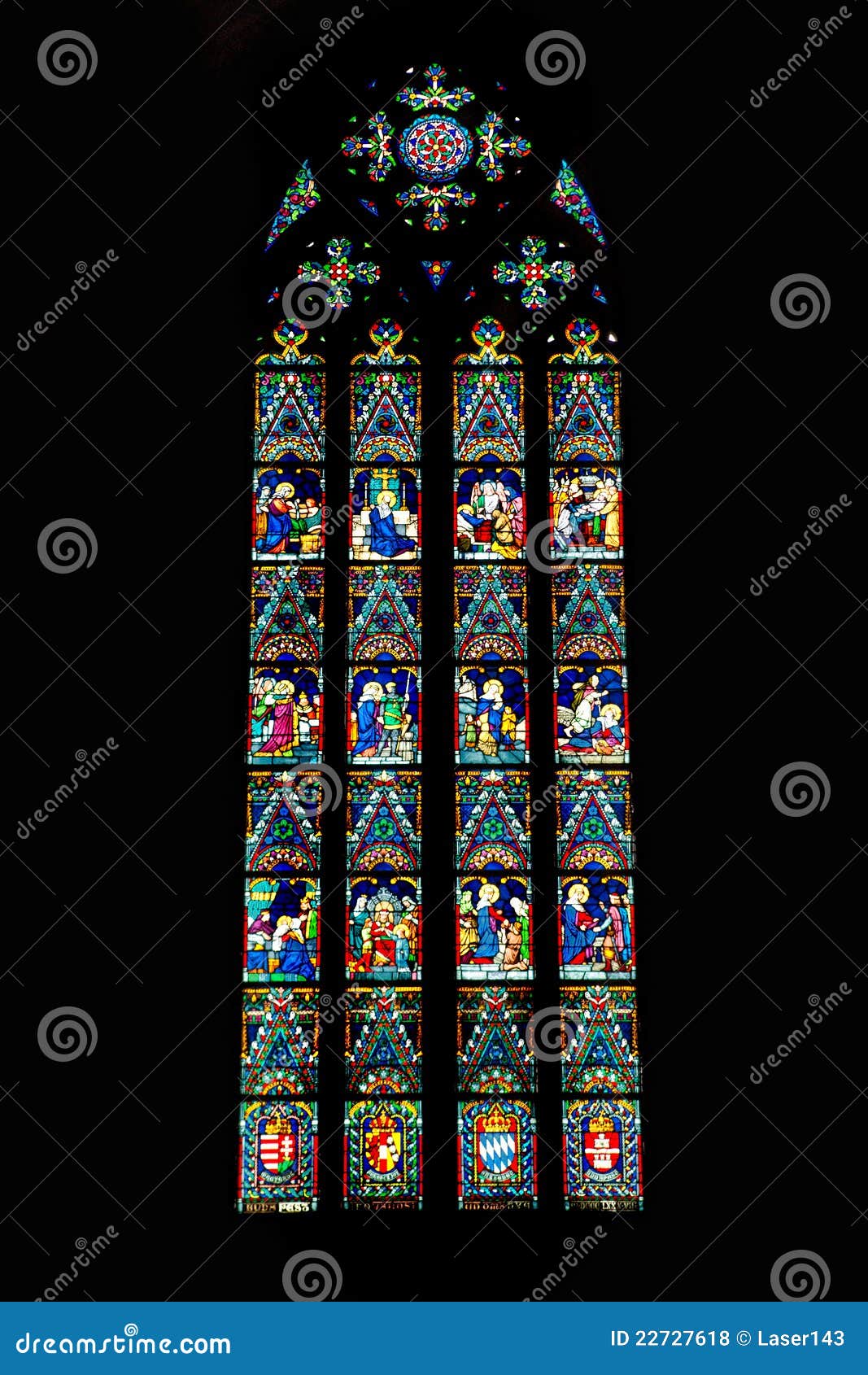 Fragment of stained glass stock photo. Image of cathedral - 22727618