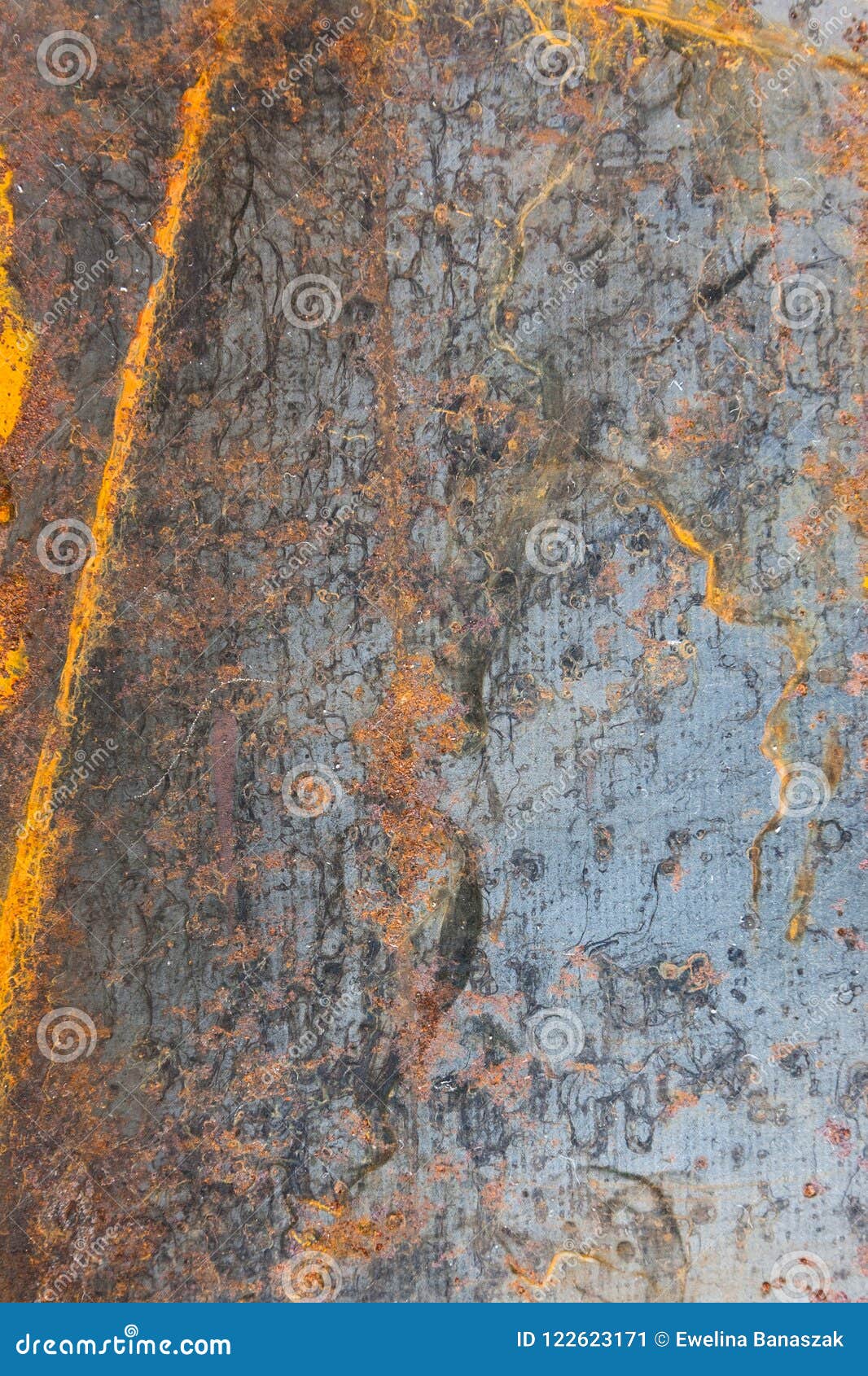 A Fragment of Steel with a Rust Coating. Stock Image - Image of metal ...