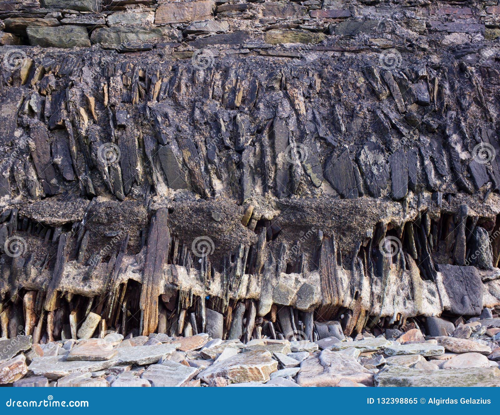 Fragment of a stone wall stock image. Image of rock - 132398865