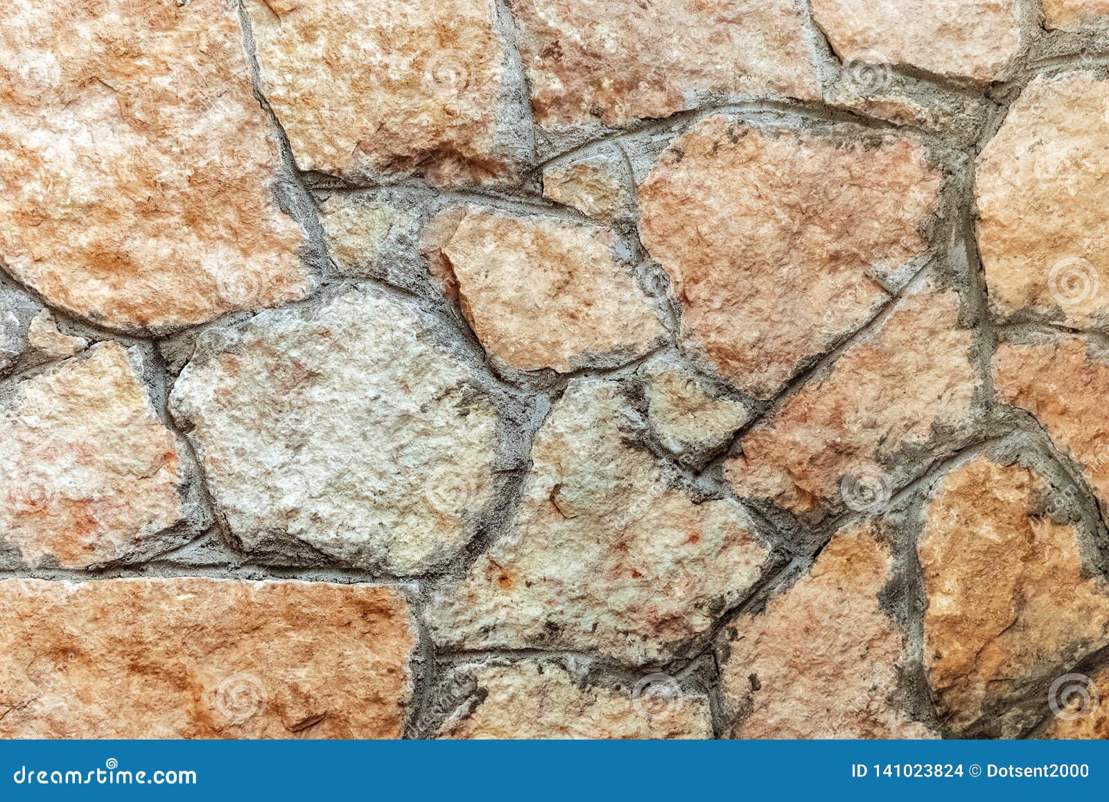 Fragment of a stone wall stock photo. Image of closeup - 141023824