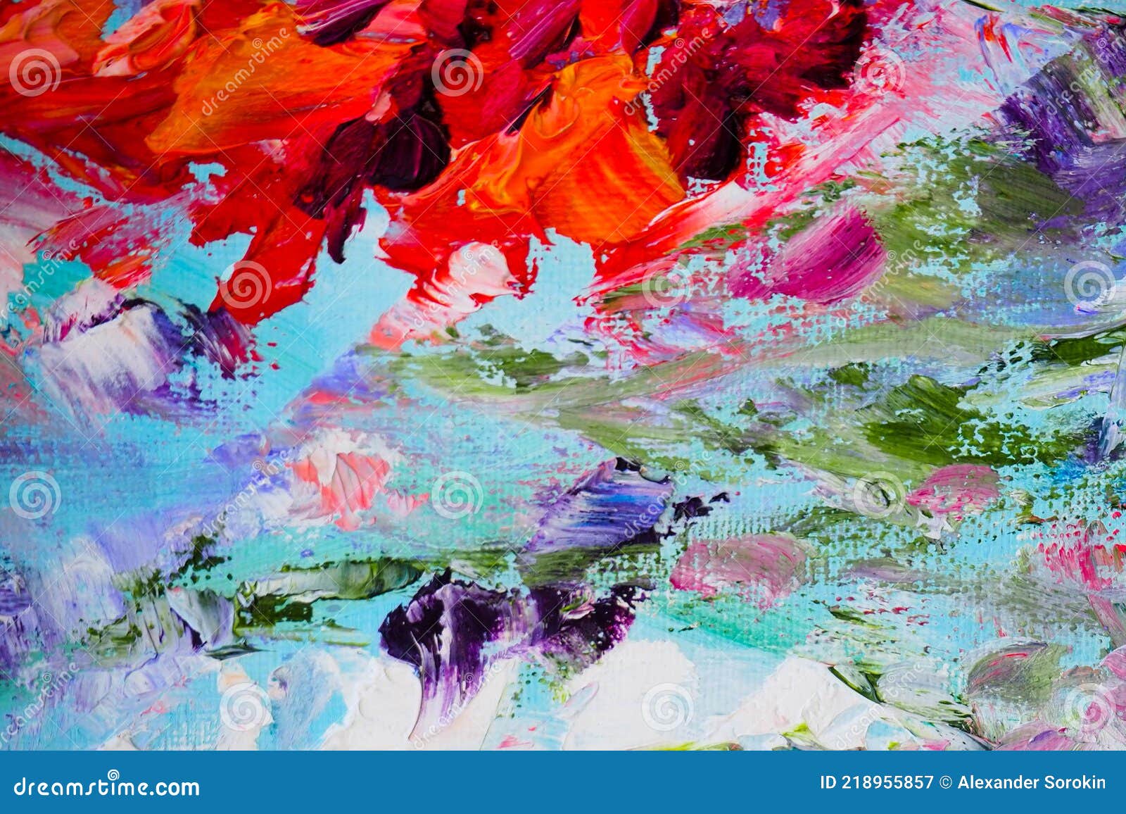 Fragment of a Surface with Random Strokes of Bright Paint Stock Image ...