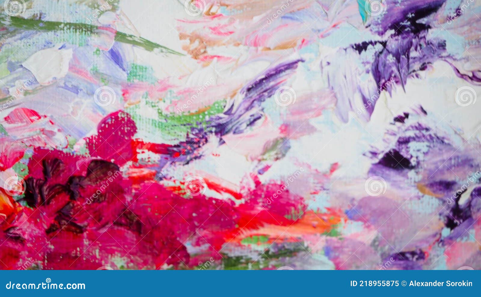 Fragment of a Surface with Random Strokes of Bright Paint Stock Image ...