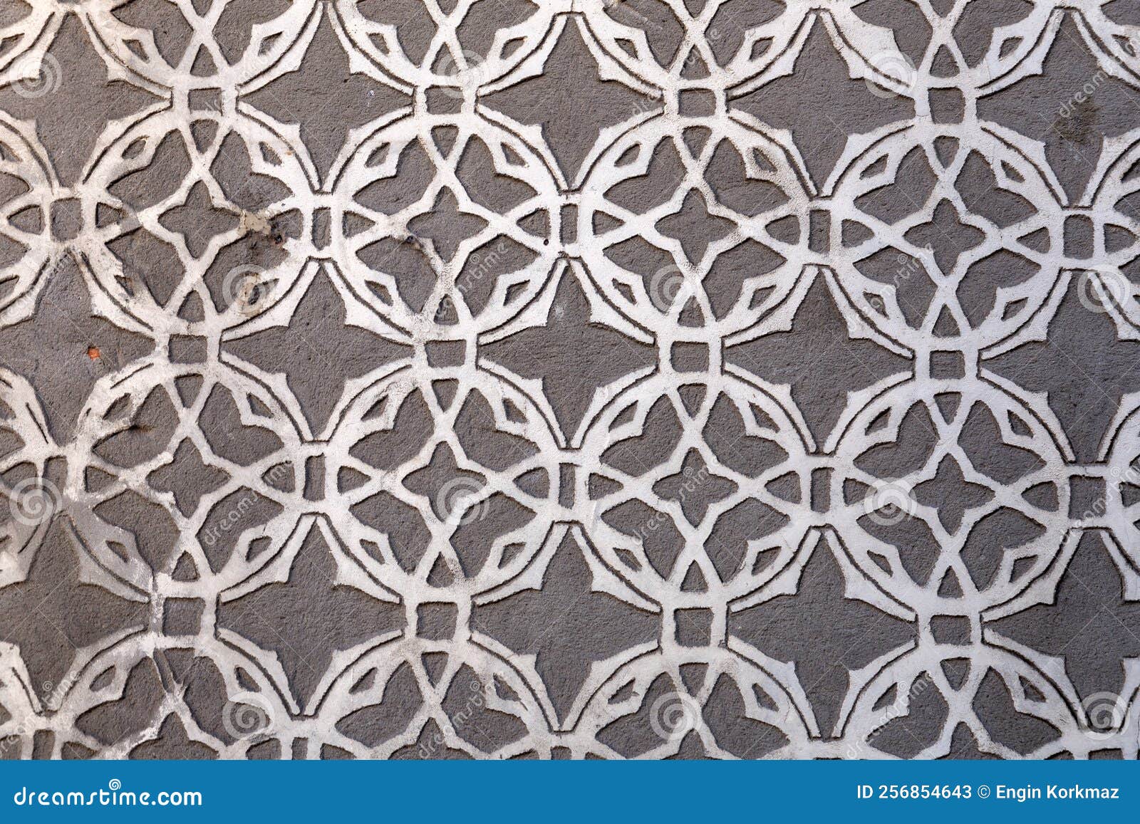 Texture Background from a Stucco Wall Covered with Traditional Patterns ...