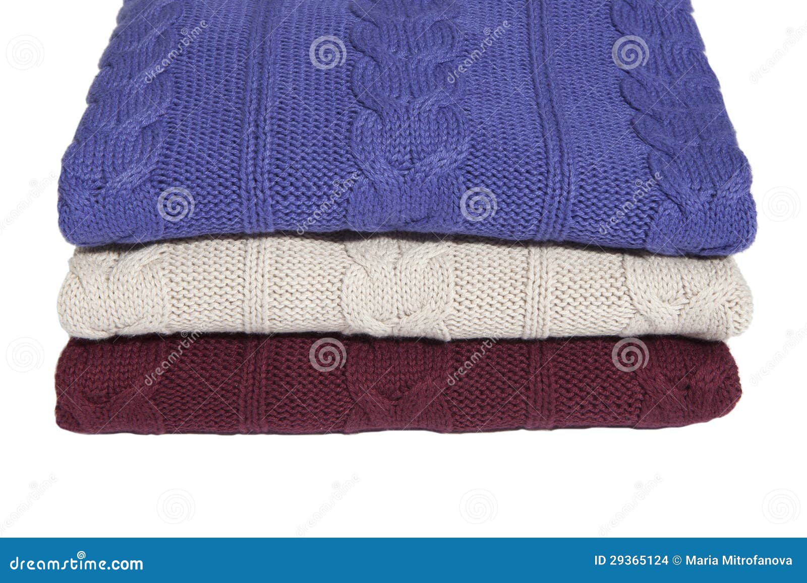 Fragment of Three Folded Sweaters Stock Photo - Image of pullover ...